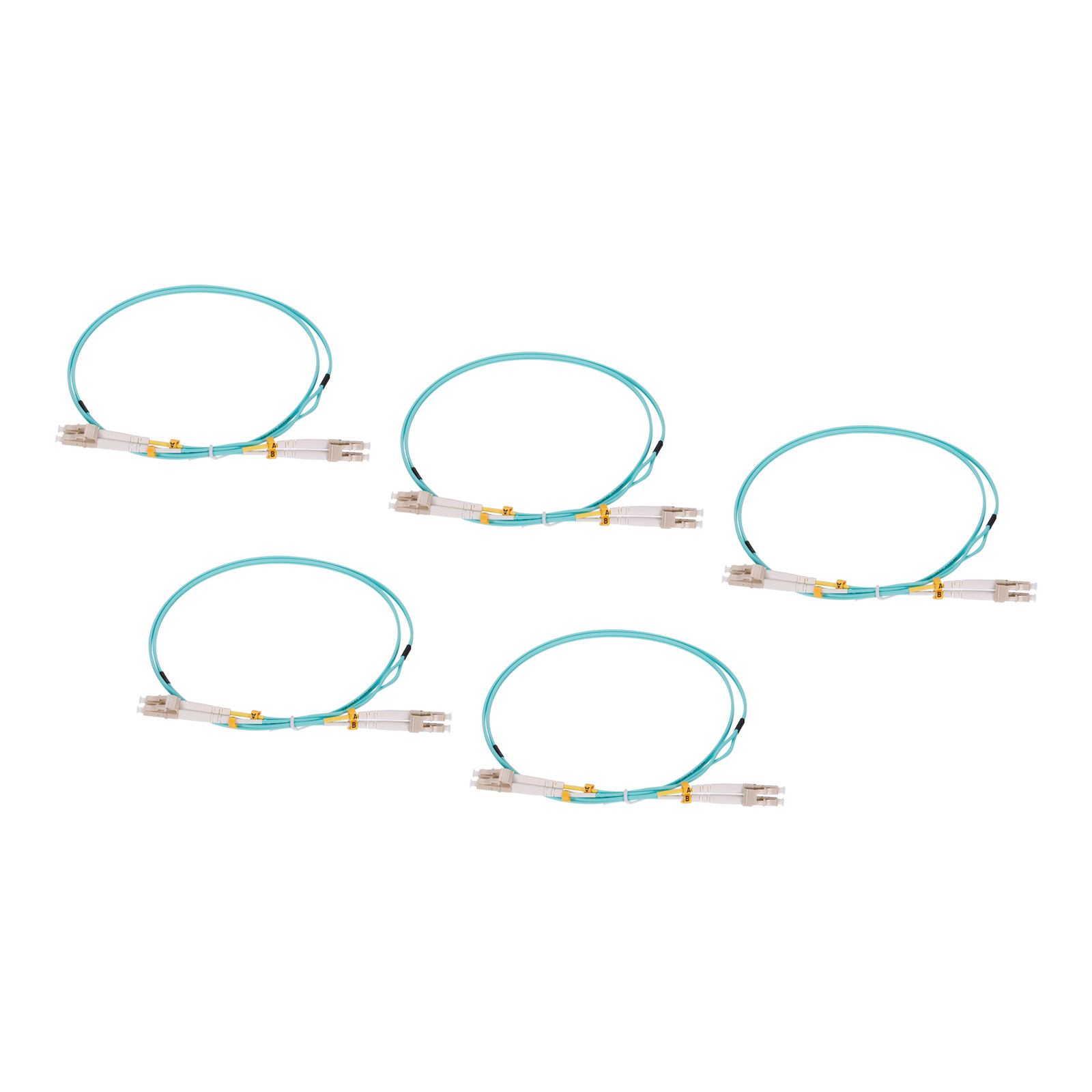 Uxcell 1 Meter 3.2Ft Fiber Patch Cable Multimode LC-LC OM3 LSZH Fiber ...