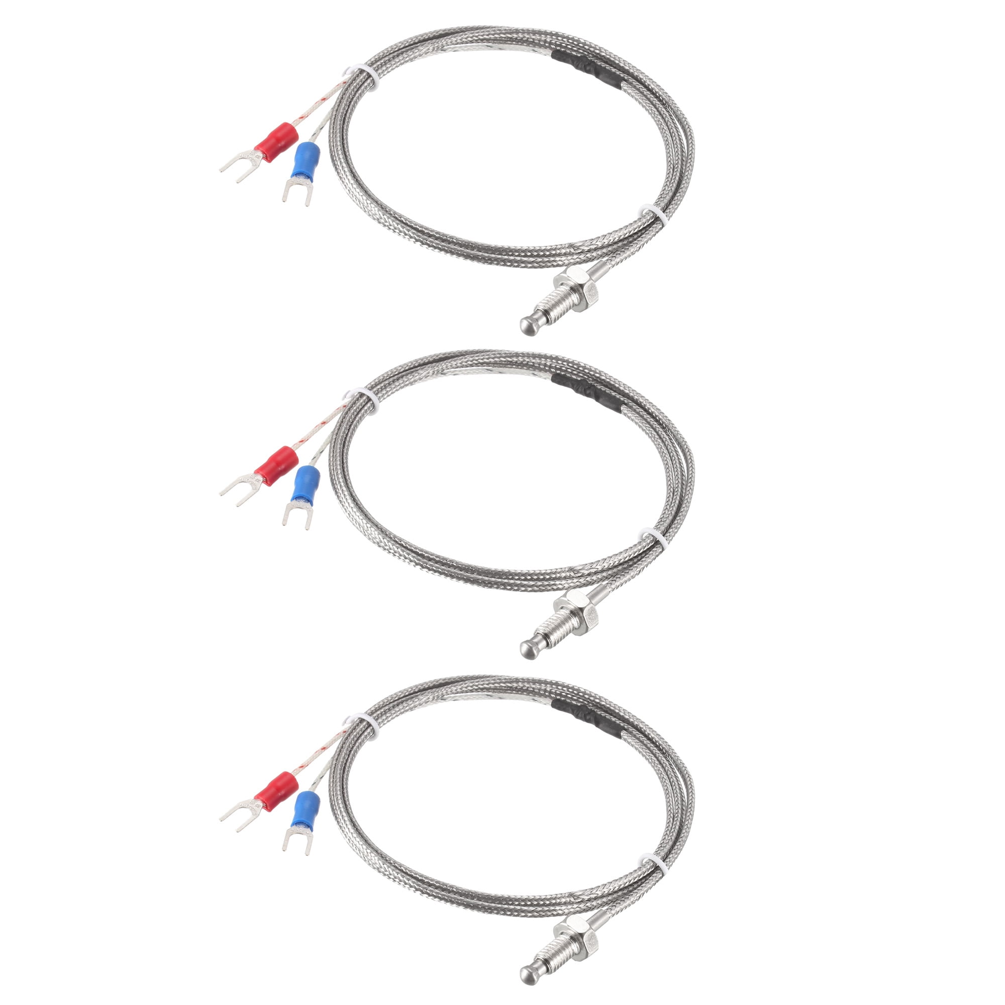 Uxcell 1 Meter M6 Thread Stainless Steel K-Type Thermocouple ...