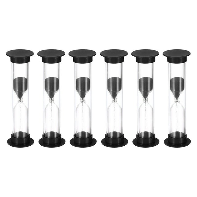 Uxcell 1 Minute Sand Timer, 6pack Small Sandy Clock, Count Down Sand ...