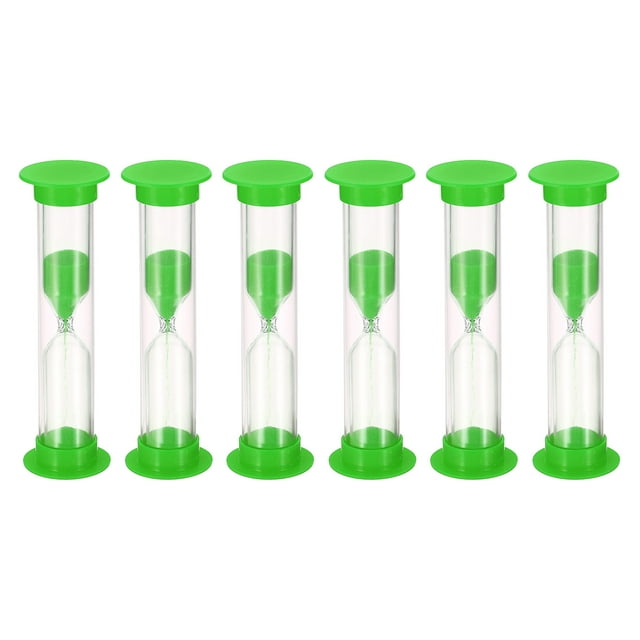 Uxcell 1 Minute Sand Timer, 6pack Small Sandy Clock, Count Down Sand ...