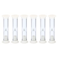 Uxcell 2 Minute Sand Timer, 6pack Small Sandy Clock, Count Down Sand ...