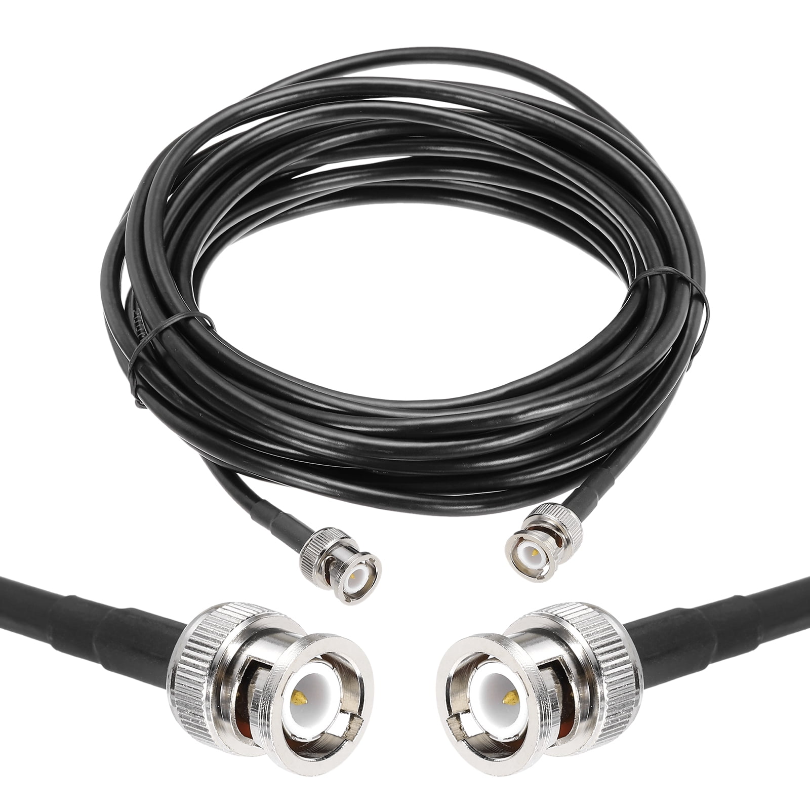 Uxcell 1 PCS RG58 Coaxial Cable 20ft/6.1 M, BNC Male to BNC Male Coax ...