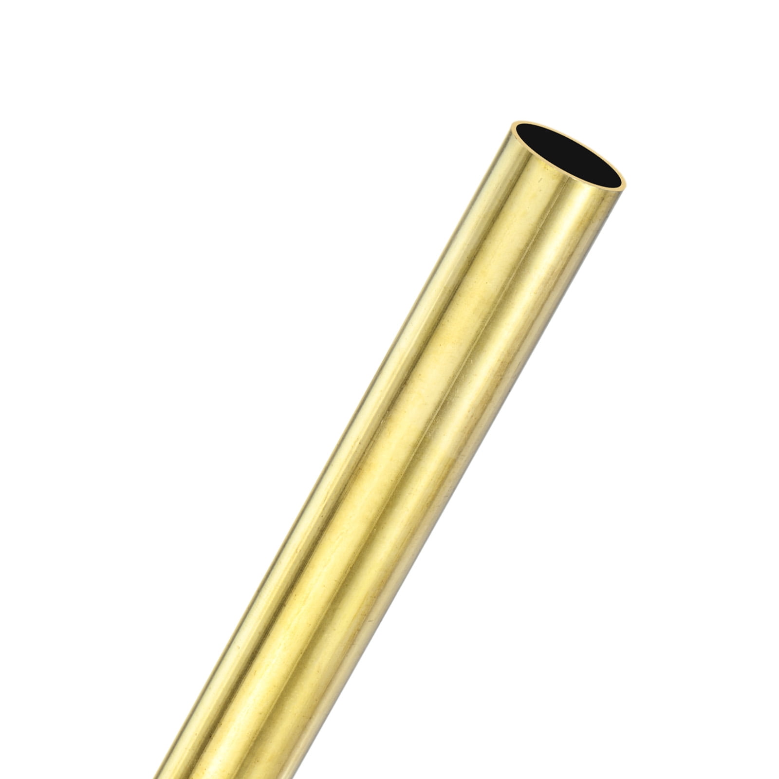 Uxcell 1-Pack 200mm Brass Round Tube, 18mm OD 1mm Wall Thickness H62 Brass Seamless Tubing Metal ...