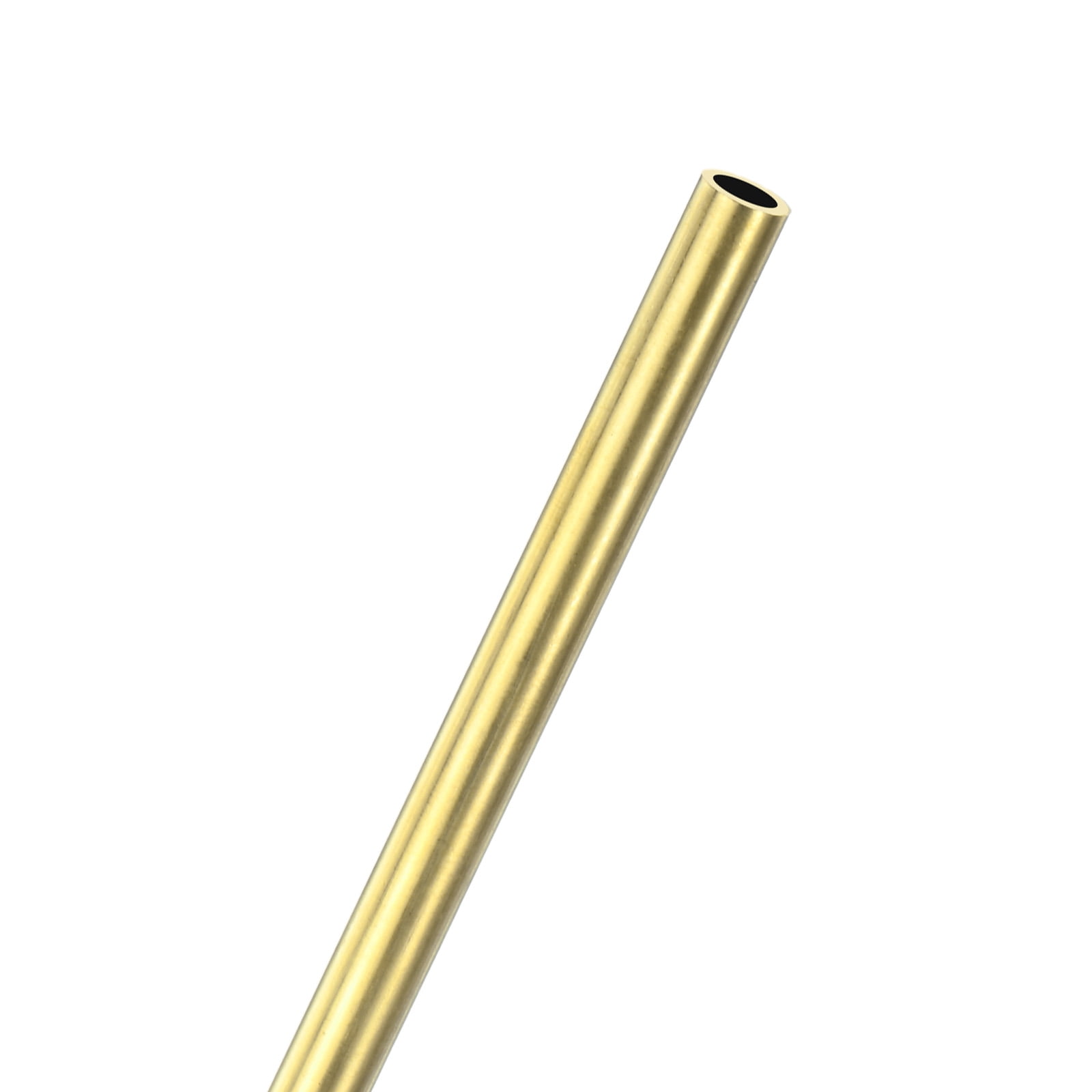 Uxcell 1-Pack 200mm Brass Round Tube, 6mm OD 0.5mm Wall Thickness H65 ...