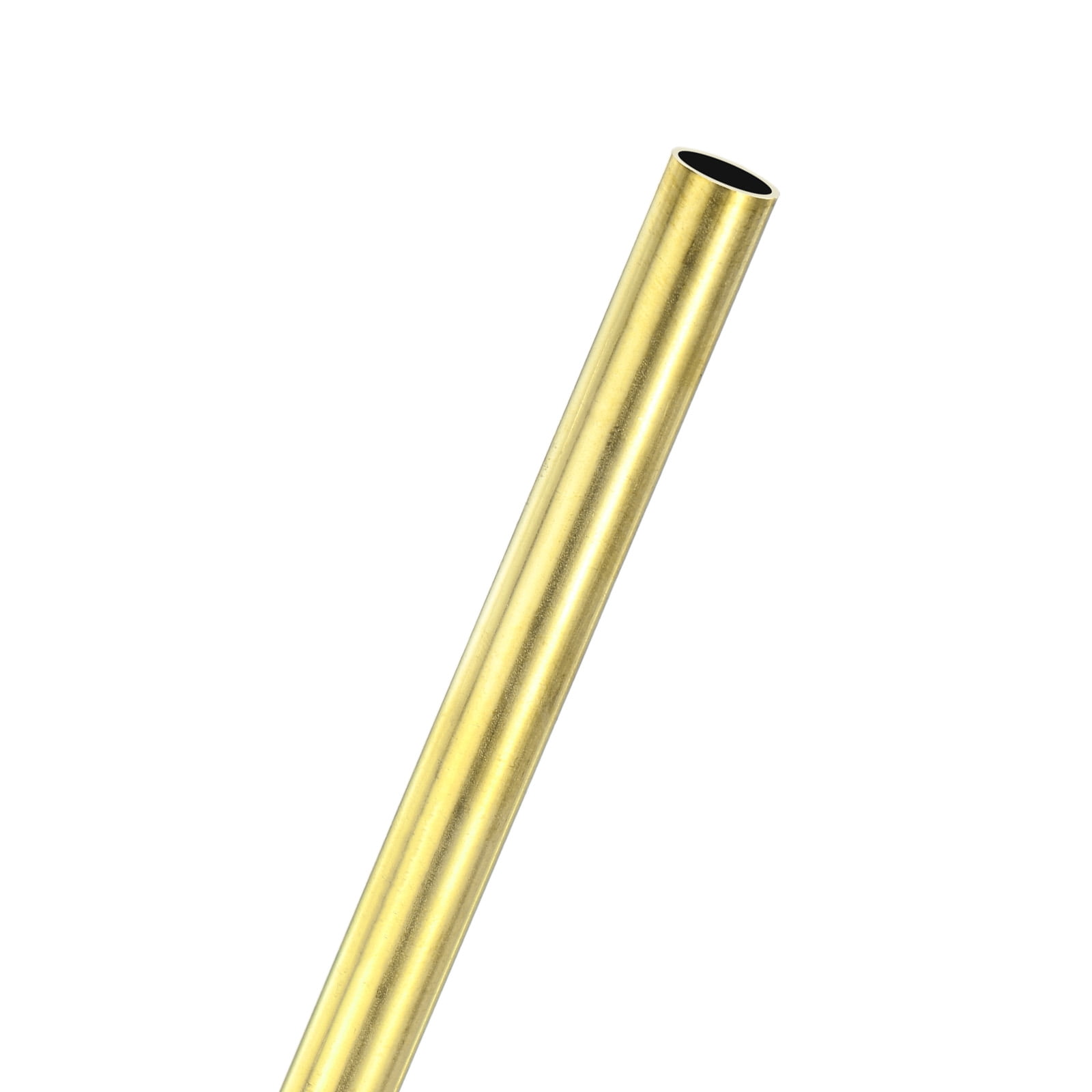 Uxcell 1-Pack 200mm Brass Round Tube, 9mm OD 0.5mm Wall Thickness H65 ...