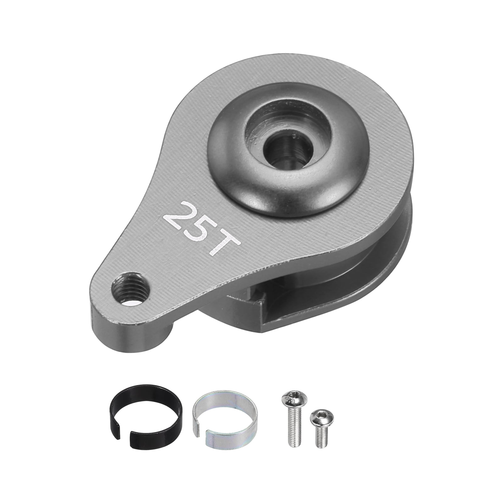 Uxcell 1 Pack 25T Servo Horn Arm Adjustable 1 Hole High-Torque Aluminum ...