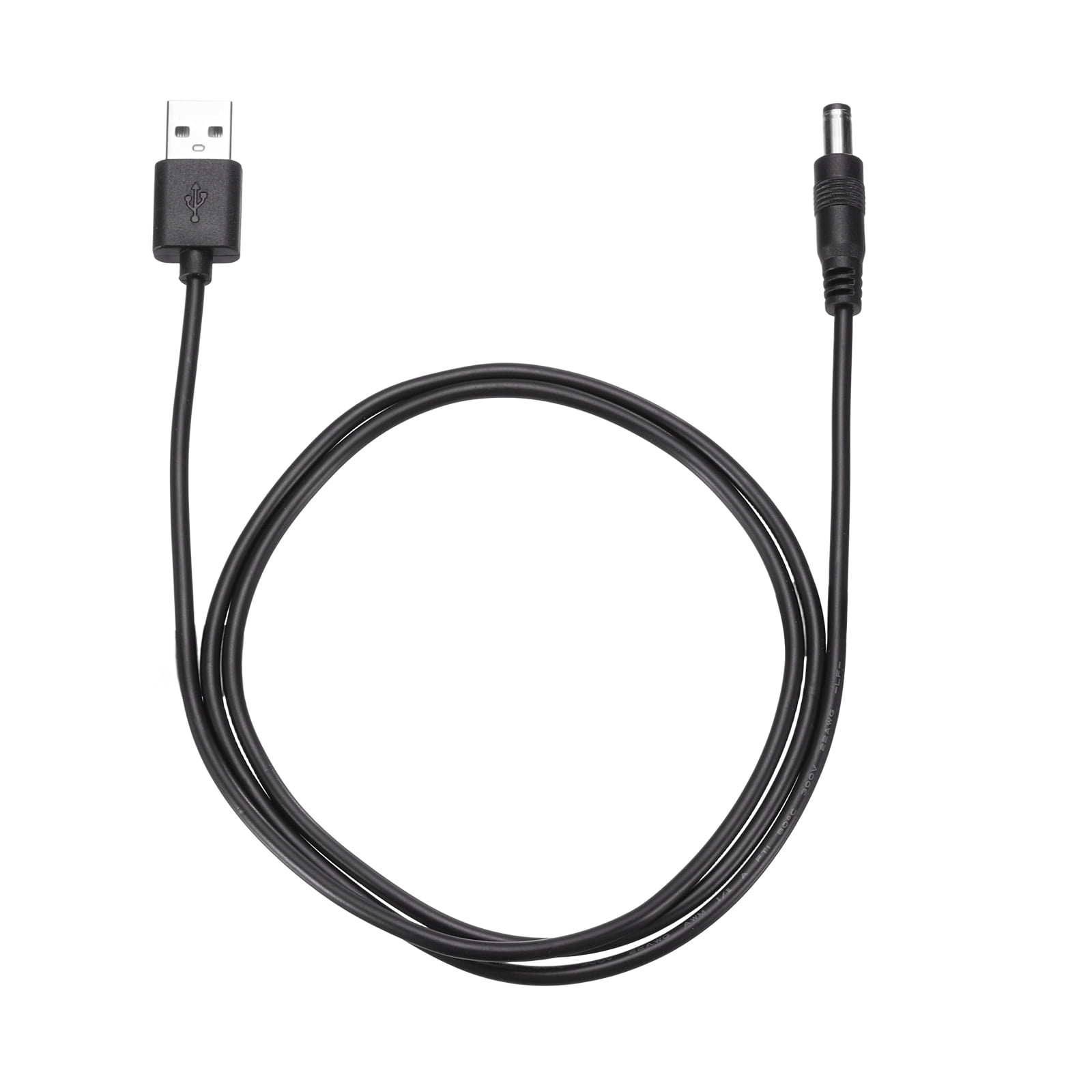 Uxcell 1 Pack 5.5mmx2.1mm 2M USB to DC Power Cable Universal DC Plug ...