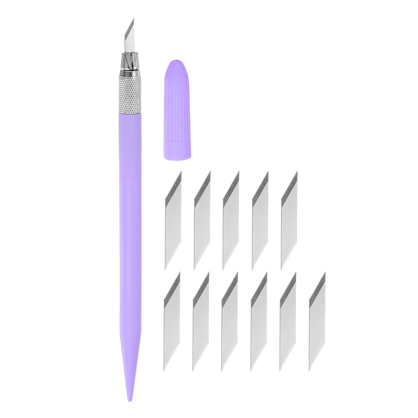 Uxcell 1 Pack Art Craft Carving Knife with 12 Pack Spare Tool Steel ...