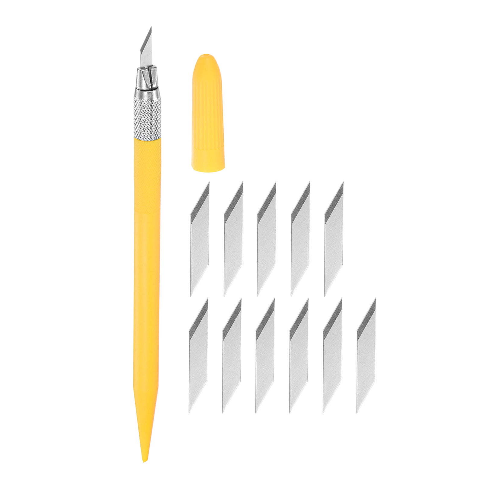 Uxcell 1 Pack Art Craft Carving Knife with 12 Pack Spare Tool Steel ...