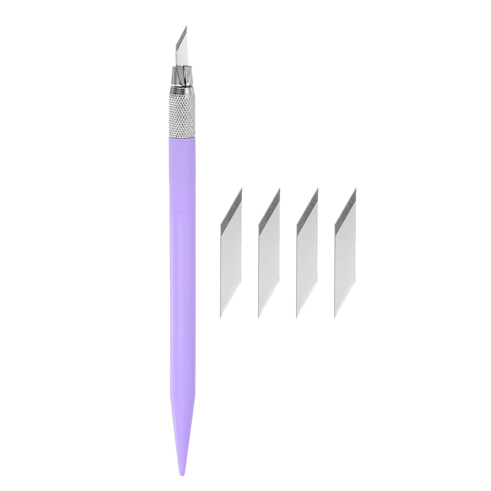 Uxcell 1 Pack Art Craft Carving Knife with 5 Pack Spare Steel Plate PP ...