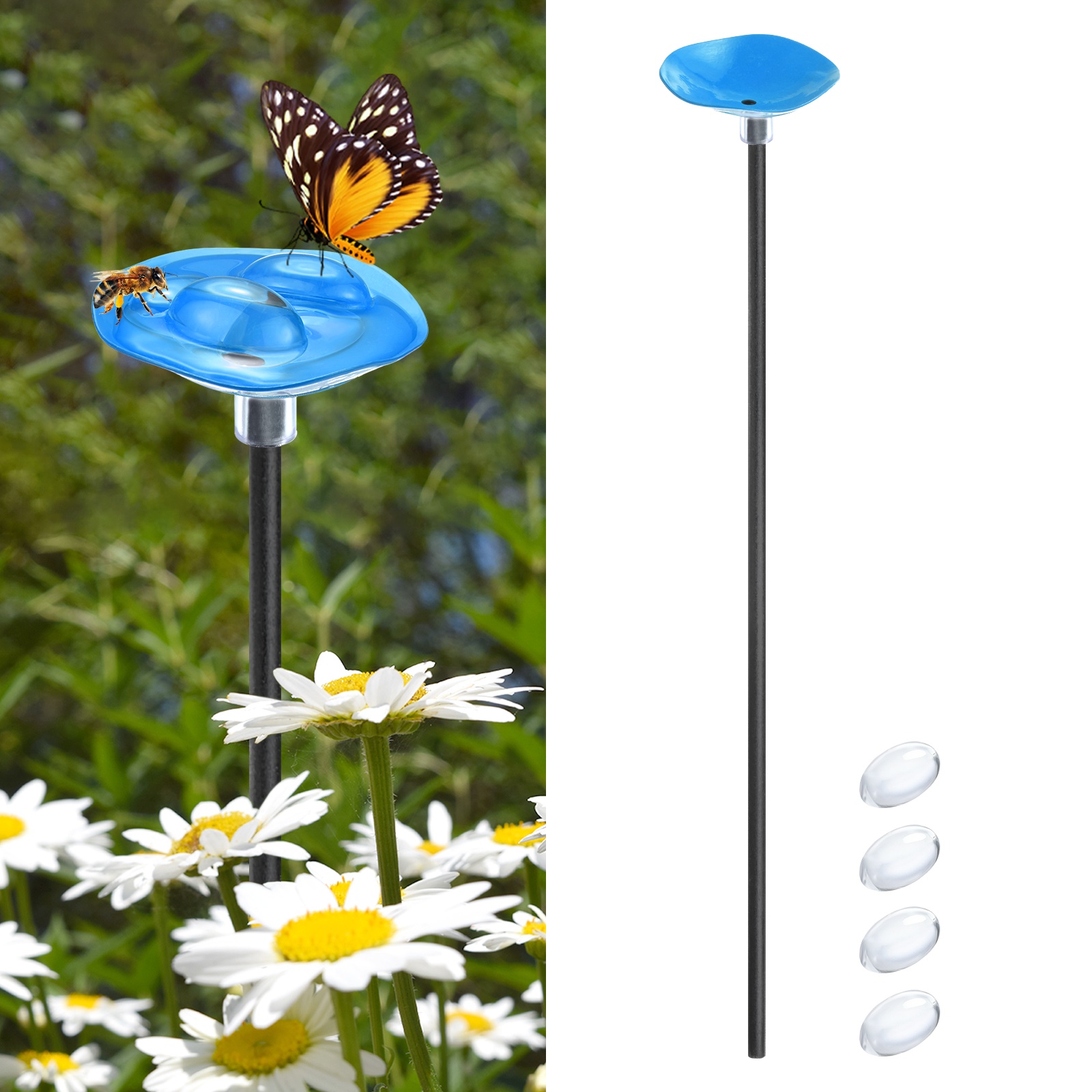 Uxcell 1-Pack Bee Watering Station, 30cm/11.8 Inch Resin Bee Bath for ...