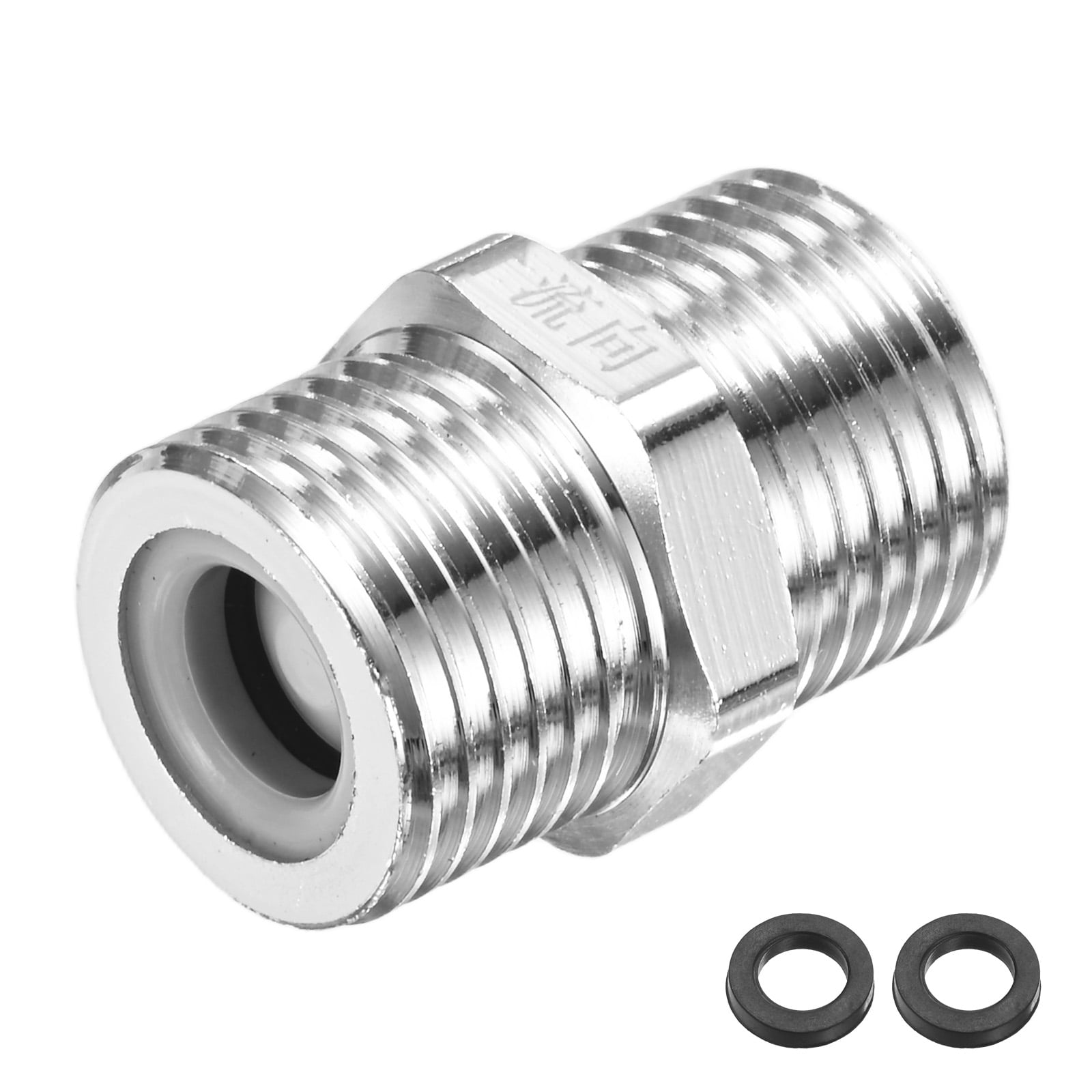 Uxcell 1-Pack Brass Check Valve, 1/2" Male to 1/2" Male Thread One Way ...