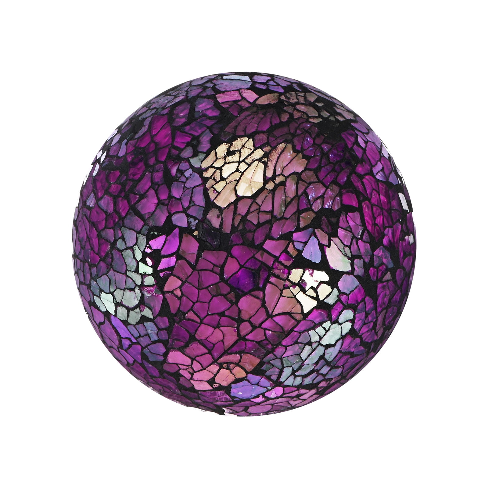 Uxcell 1-Pack Decorative Ball for Bowls, 4 Inch Mosaic Glass Balls ...
