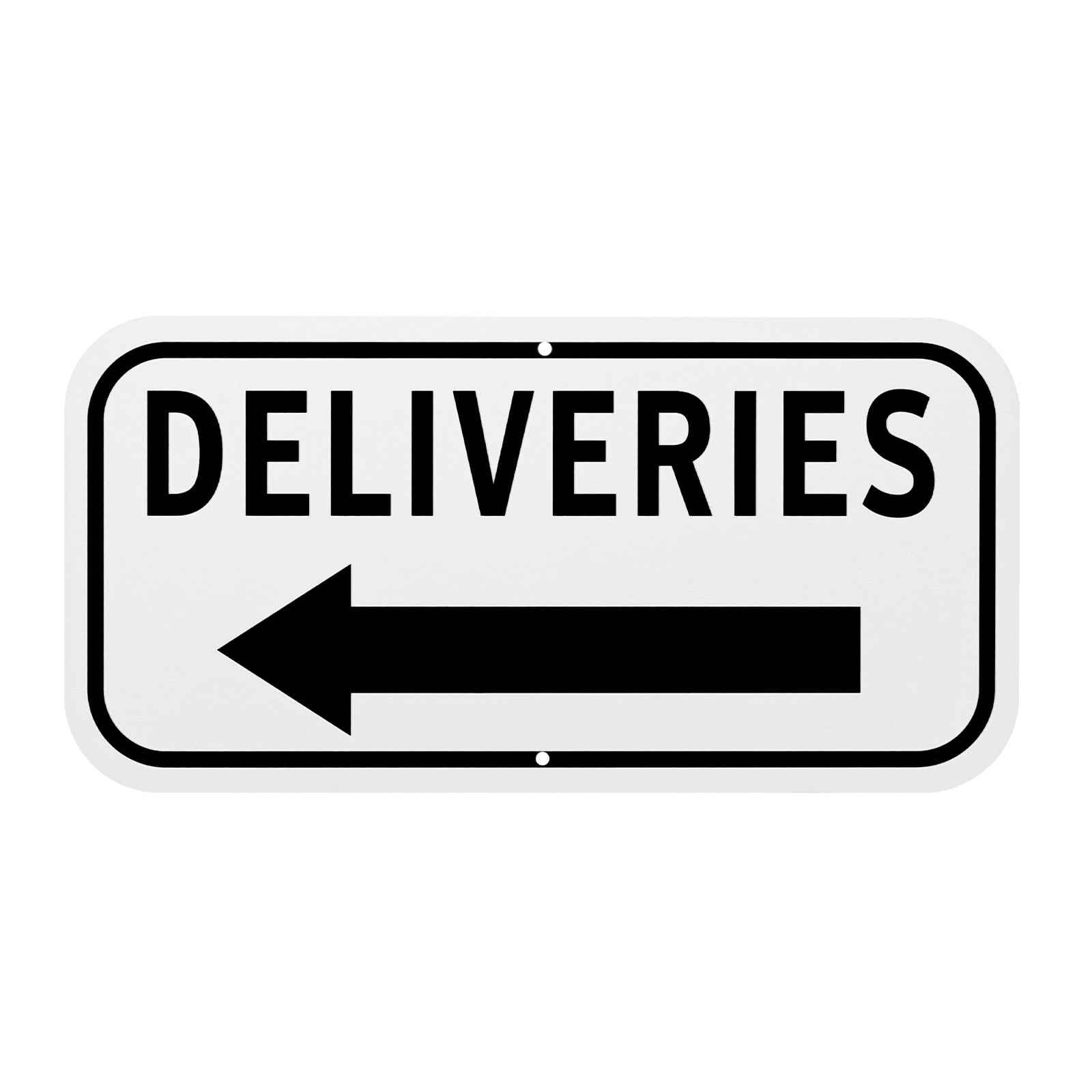 Uxcell 1-Pack Deliveries Sign with Lift Arrow, 12" x 6" Aluminum Front ...