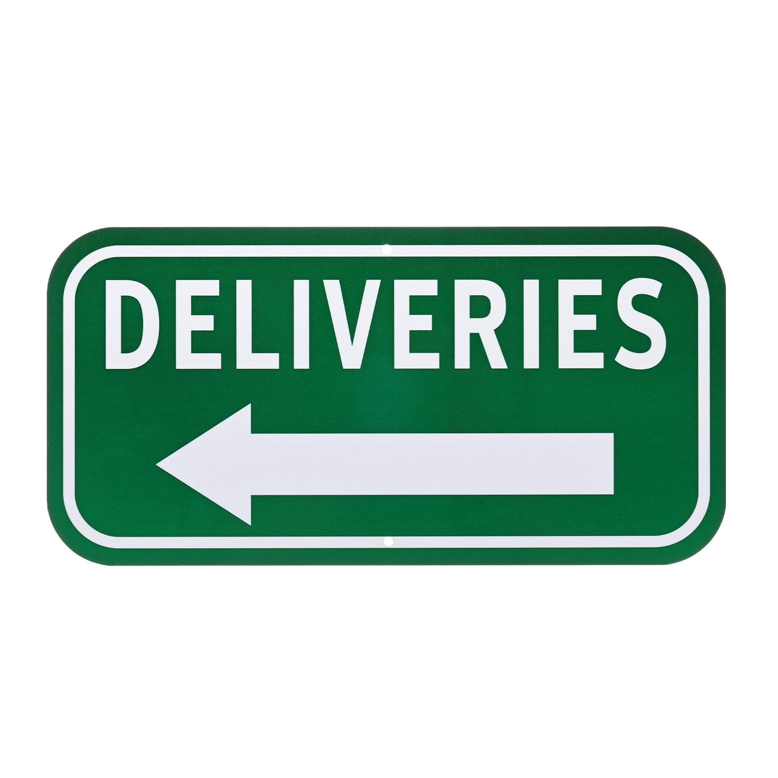 Uxcell 1-Pack Deliveries Sign with Lift Arrow, 12" x 6" Aluminum Front ...