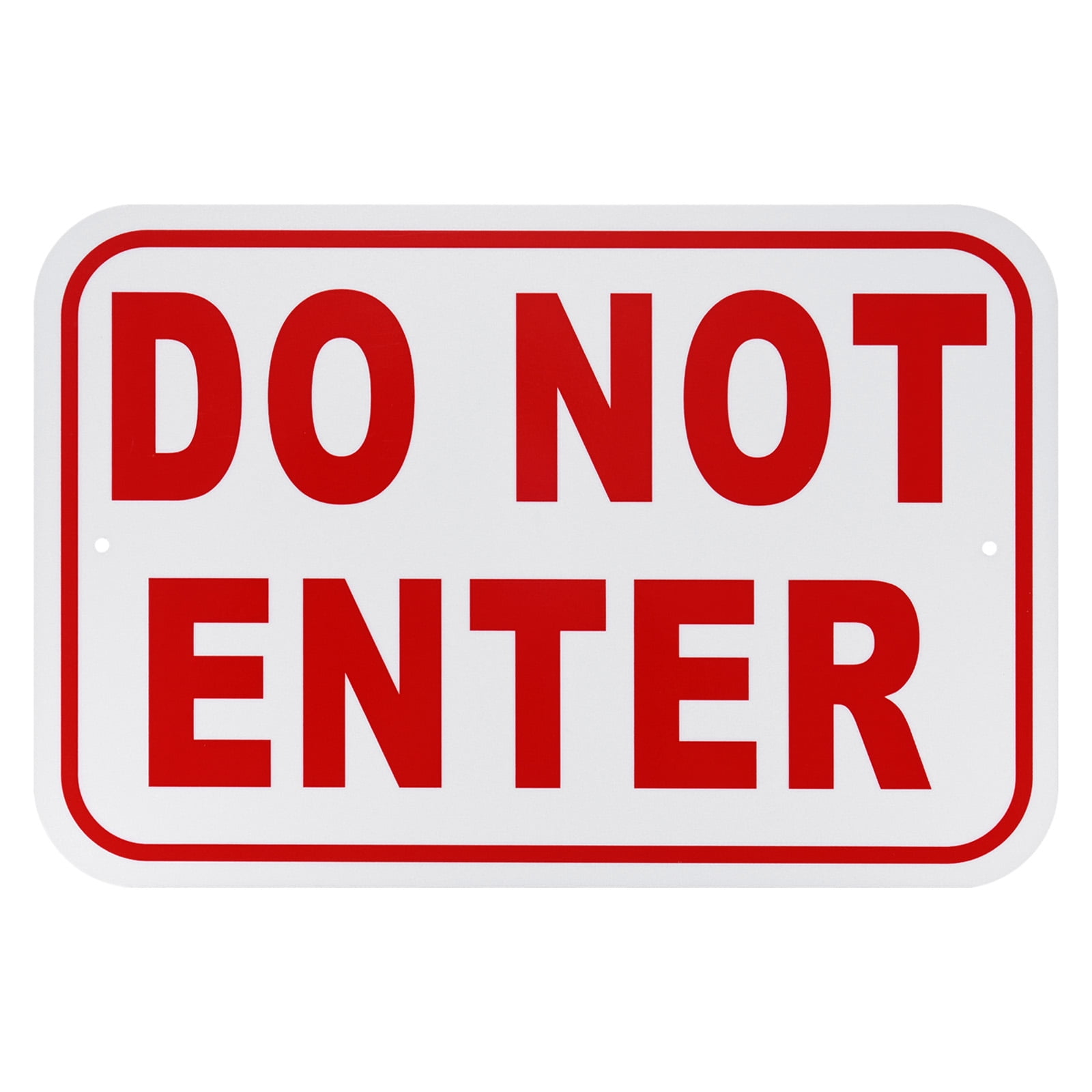Uxcell 1-Pack Do Not Enter Sign, 14 x 10 Inch Aluminum Sign for ...