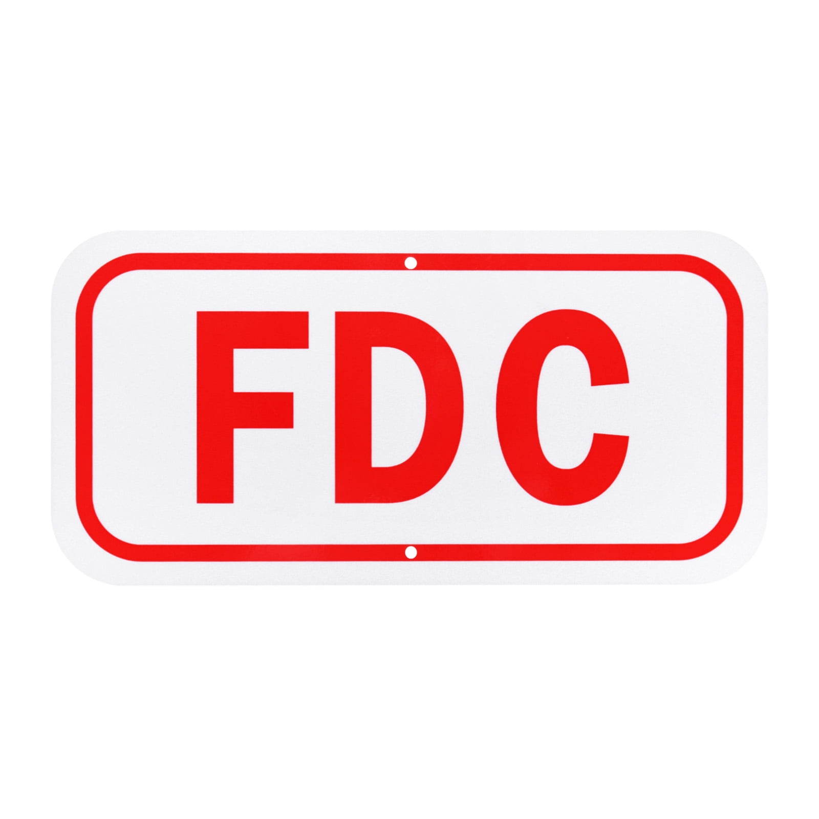 Uxcell 1-Pack FDC Sign, 11.8" x 5.9" Fire Department Connection Metal ...