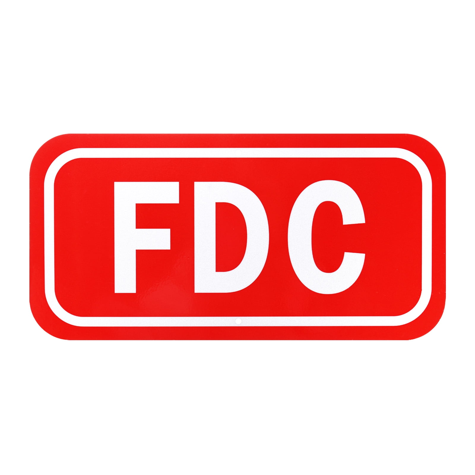 Uxcell 1-Pack FDC Sign, 11.8" x 5.9" Fire Department Connection Metal ...