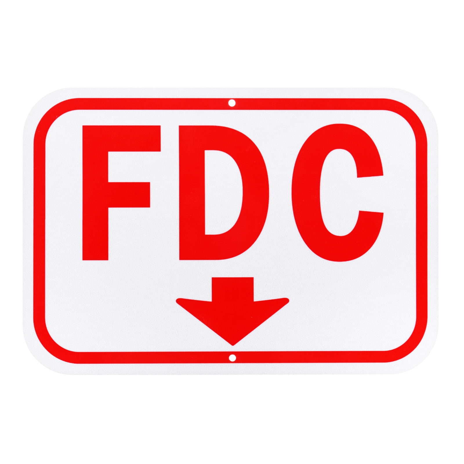 Uxcell 1-Pack FDC Sign, 9.8" x 6.7" Fire Department Connection Metal ...