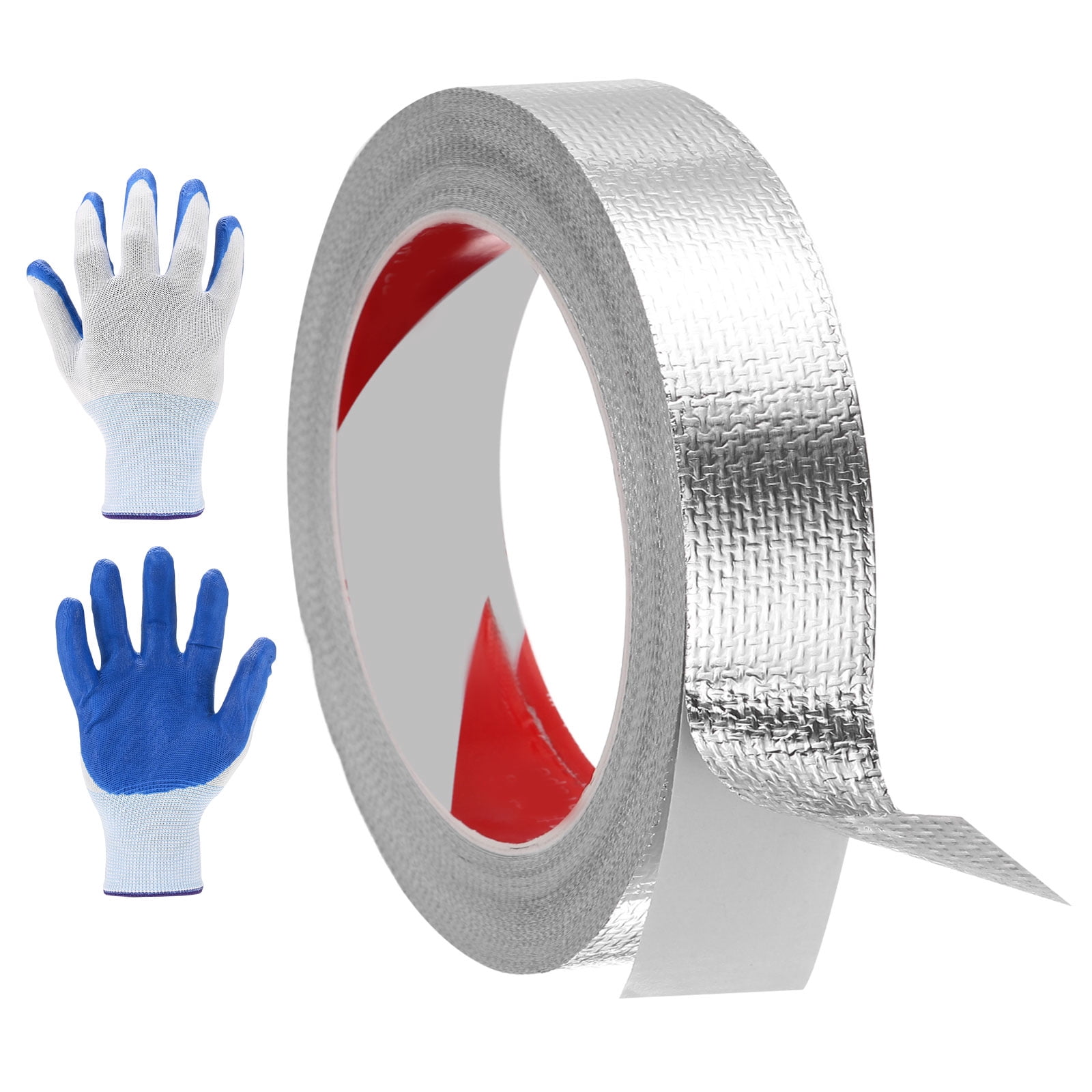 Uxcell 1 Pack Fiberglass Aluminum Foil Tape, 1.2 Inch x 66ft Adhesive ...