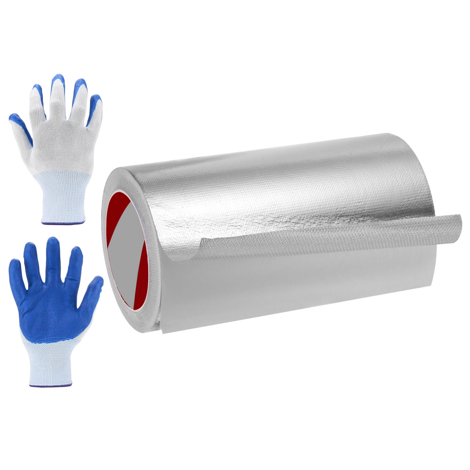 Uxcell 1 Pack Fiberglass Aluminum Foil Tape, 7.8 Inch x 66ft Adhesive ...