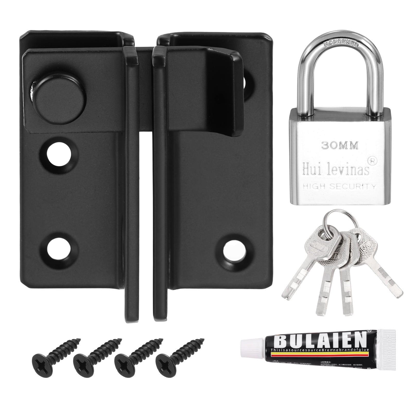 Uxcell 1-Pack Flip Latches, 2.4 in Stainless Steel Safety Door Lock ...