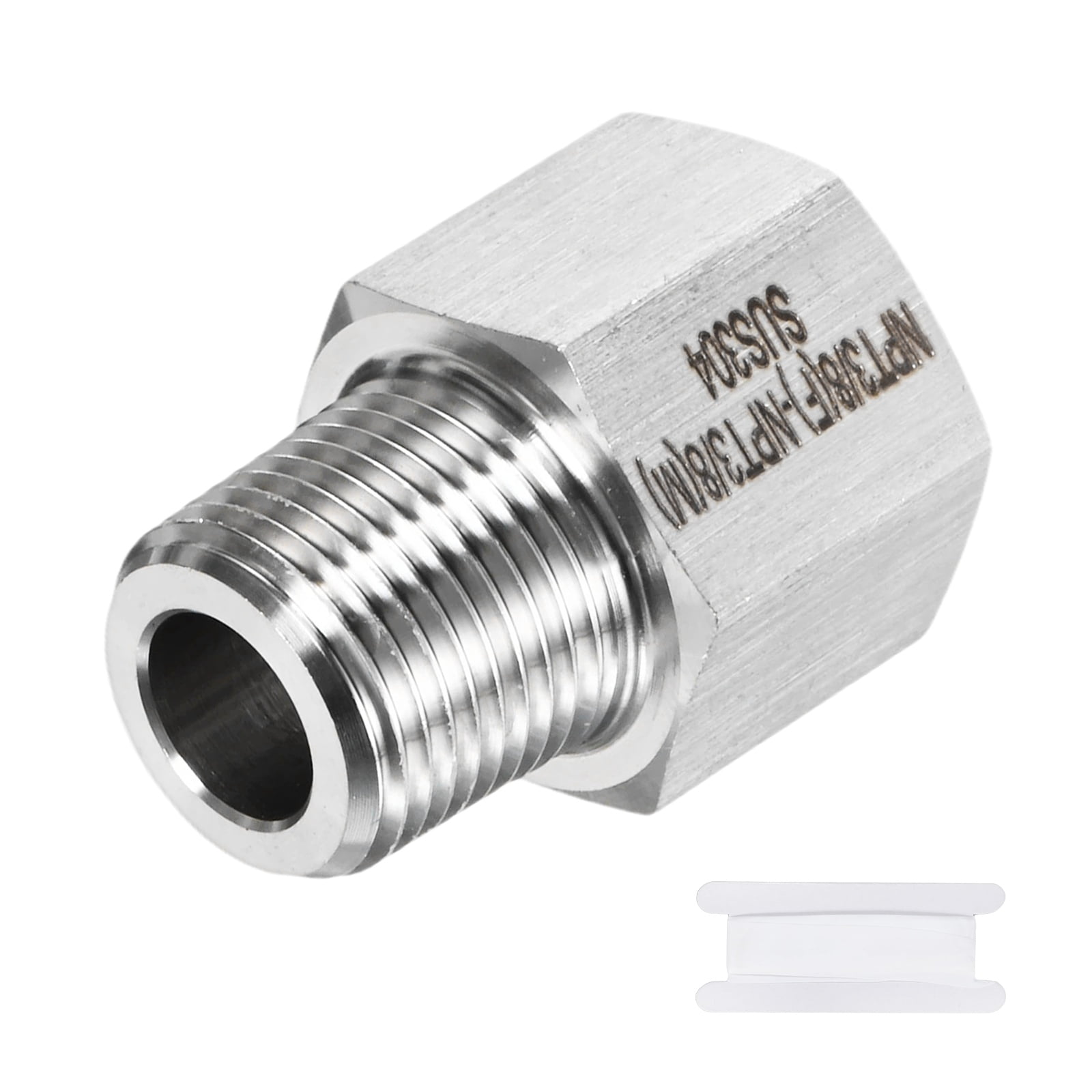 Uxcell 1-Pack Garden Hose Adapter, Stainless Steel 3/8" NPT Female x 3/ ...