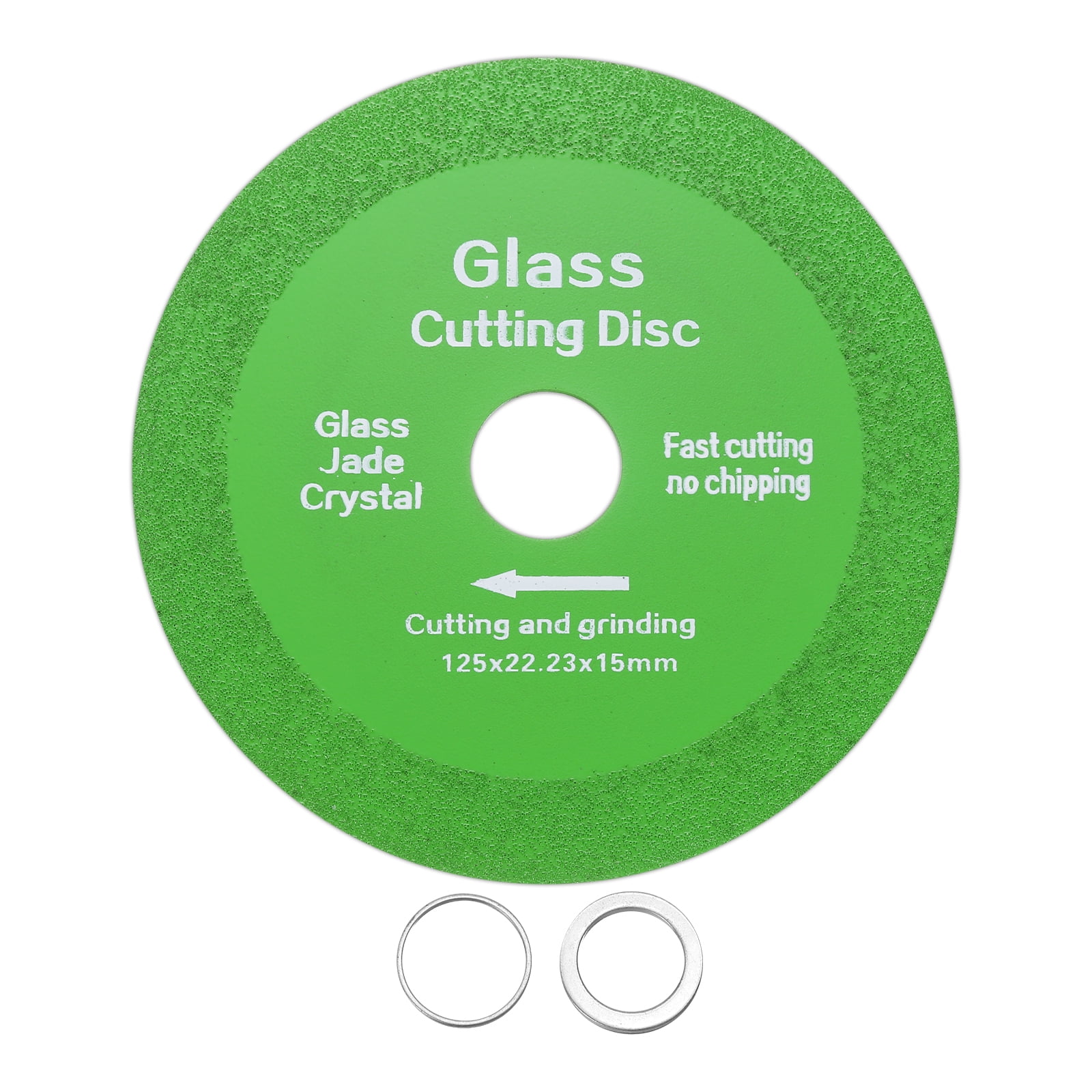 Uxcell 1 Pack Glass Cutting Disc 5 Inch for Angle Grinder 7/8" Diamond ...