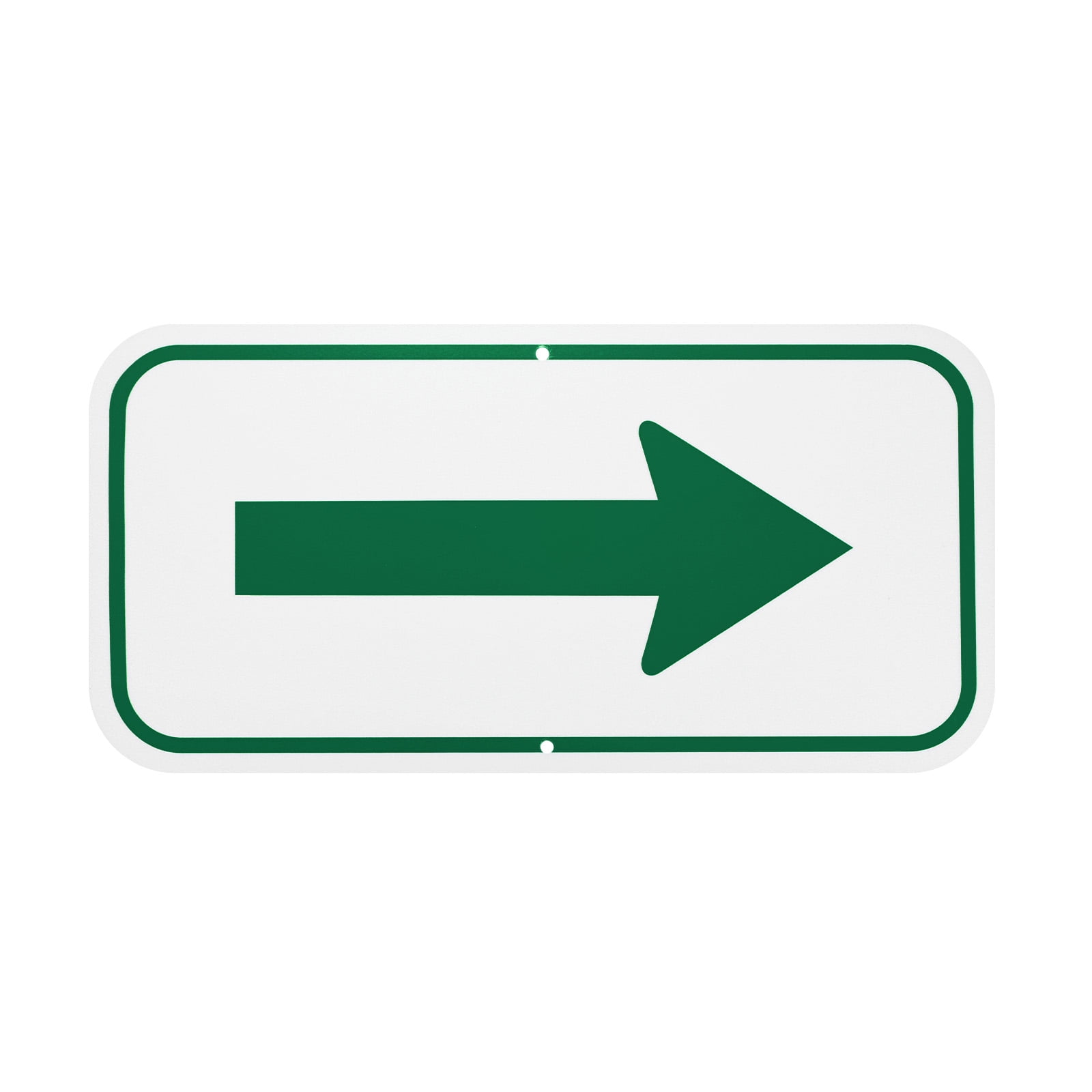 Uxcell 1-Pack Green Arrow Signs, 11.81 x 5.91 Aluminum Reflective One ...