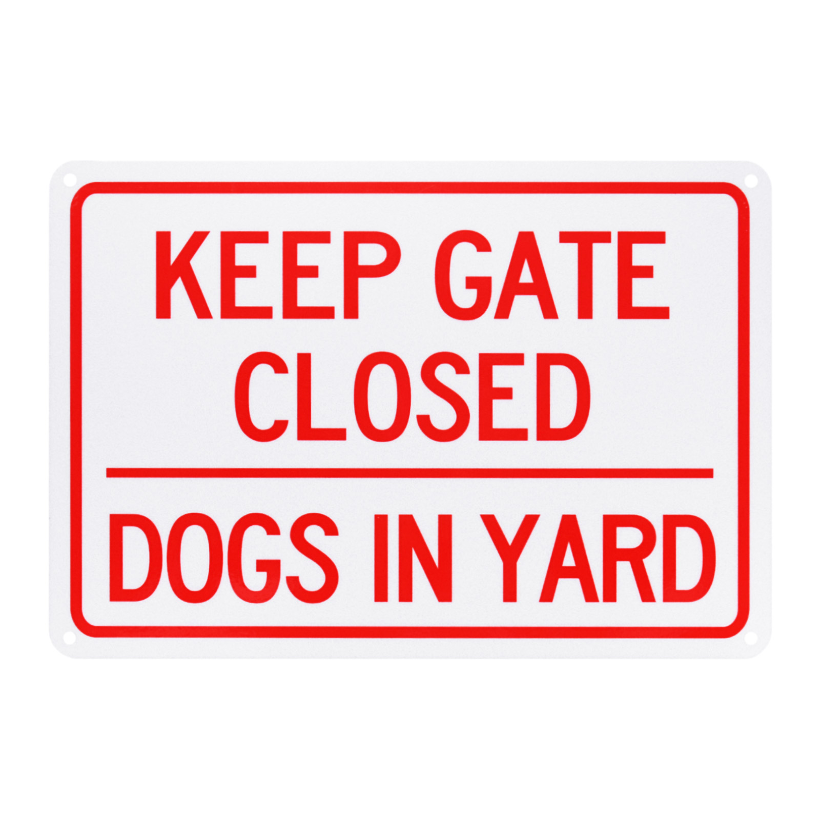 Uxcell 1-Pack Please Keep Gate Closed Dogs in Yard, 10" x 7" Rust Free ...