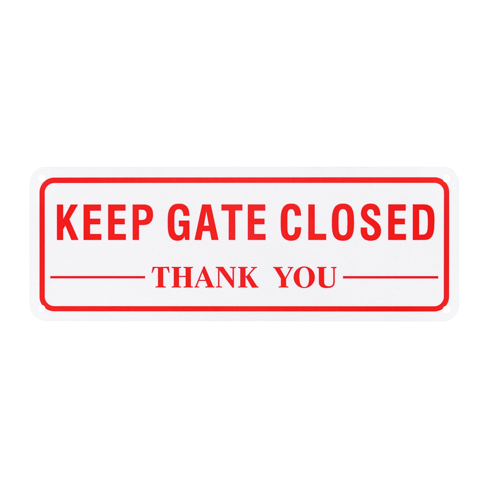 Uxcell 1-Pack Please Keep Gate Closed Thank you, 10" x 4" Rust Free Waterproof Signs Fade ...