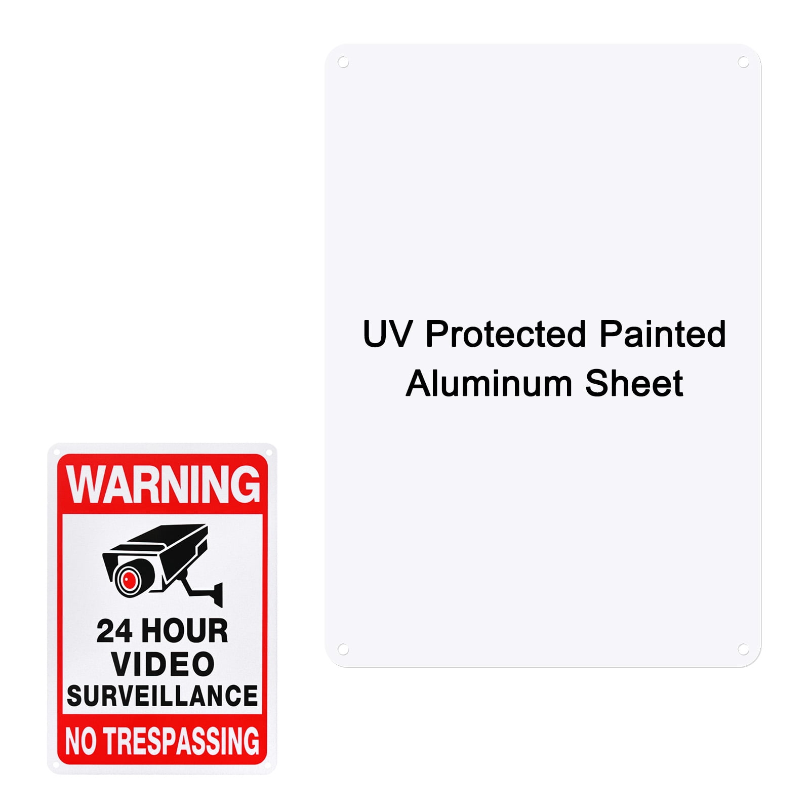 Uxcell 1-Pack White Blank Metal Signs 8x12 Inch Painted Aluminum Sheet ...
