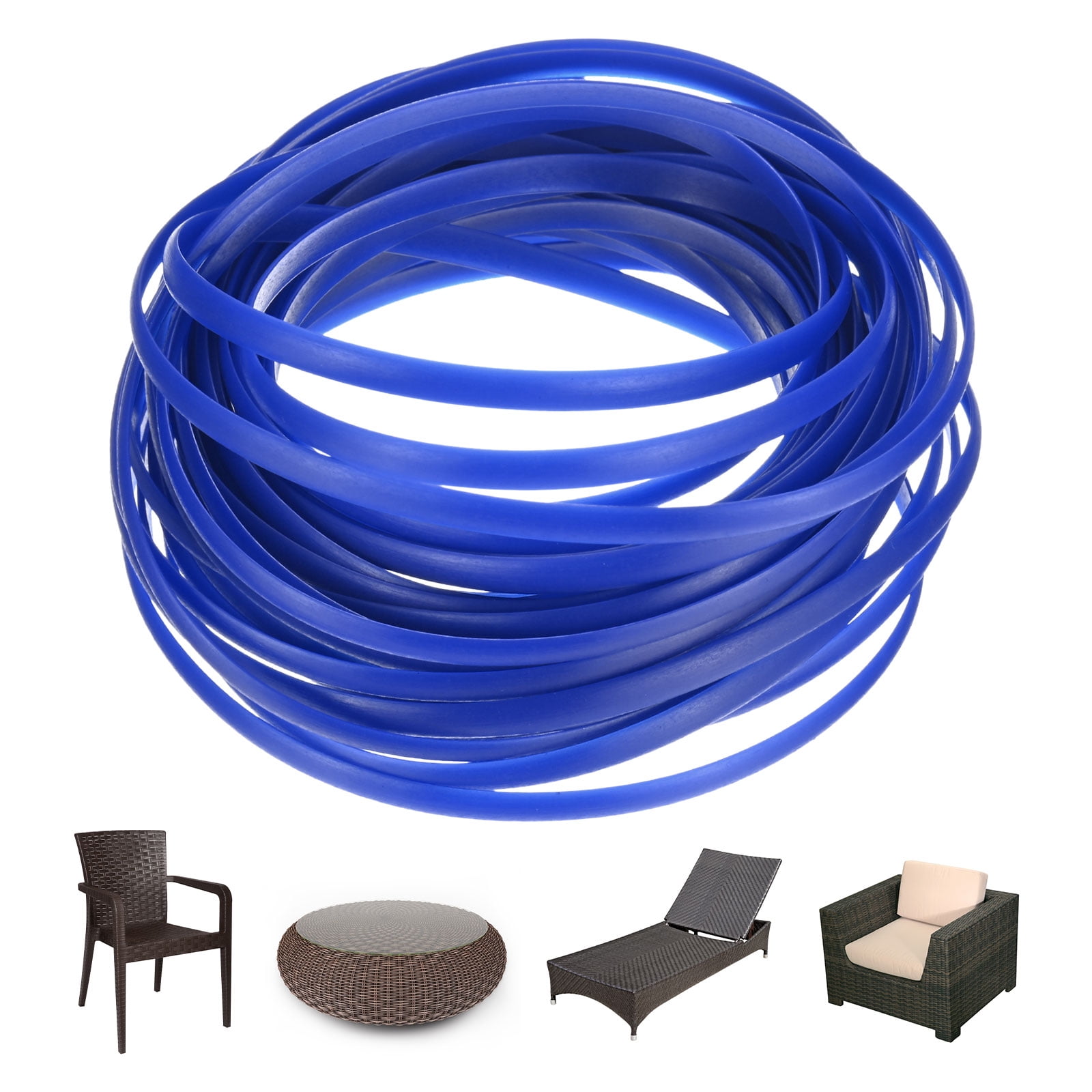 Uxcell 1-Pack Wicker Repair Kit, 5mm x 33ft/10m Plastic Flat Rattan ...