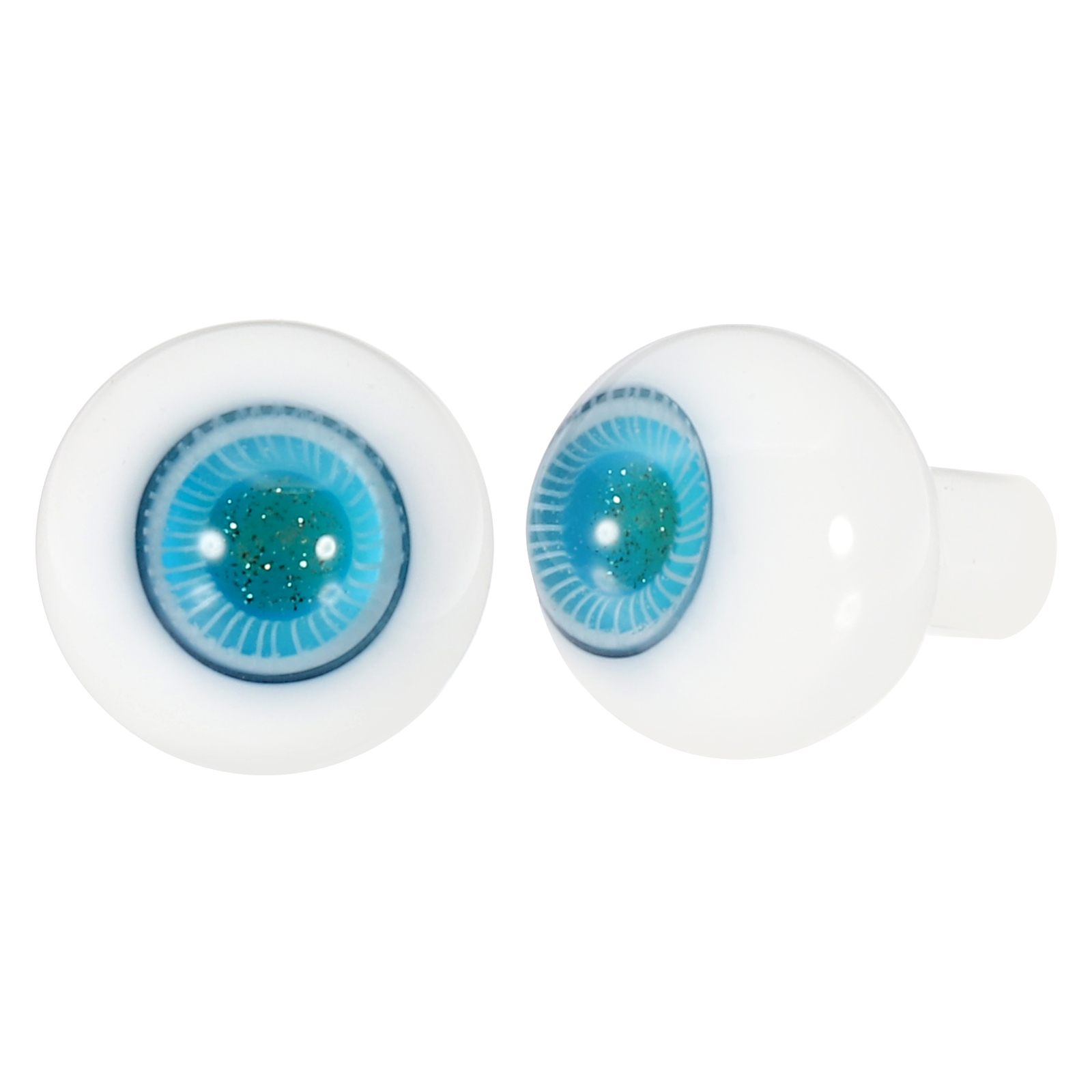 Uxcell 1 Pair 10mm Eyeballs for Crafts, Glass Realistic Round Craft ...