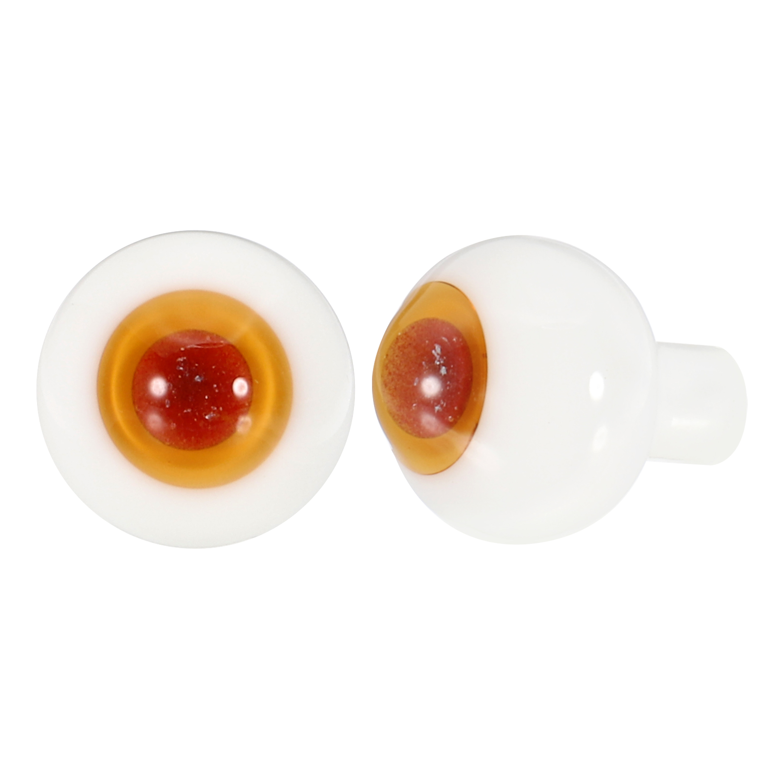 Uxcell 1 Pair 10mm Eyeballs for Crafts, Glass Realistic Round Craft ...