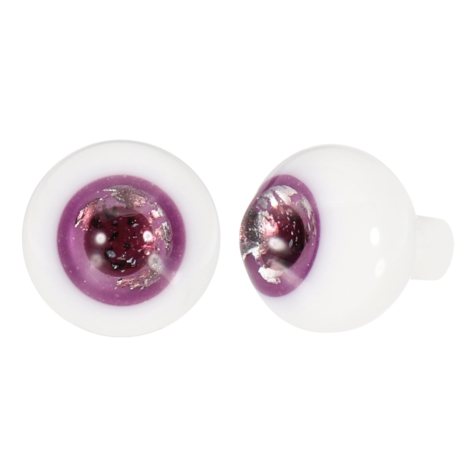 Uxcell 1 Pair 10mm Eyeballs for Crafts, Glass Realistic Round Craft ...