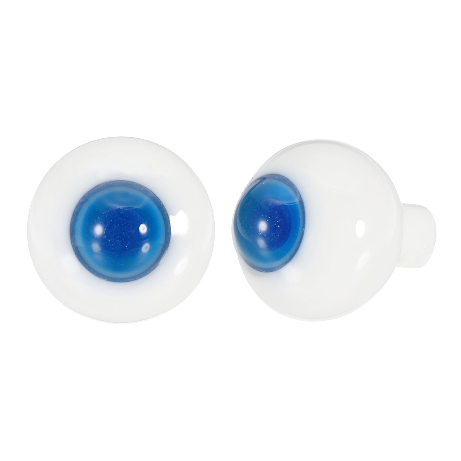 Uxcell 1 Pair 14mm Eyeballs for Crafts, Glass Realistic Round Craft ...