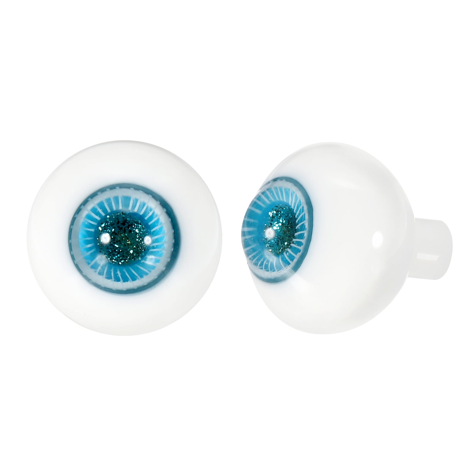 Uxcell 1 Pair 16mm Eyeballs for Crafts, Glass Realistic Round Craft ...