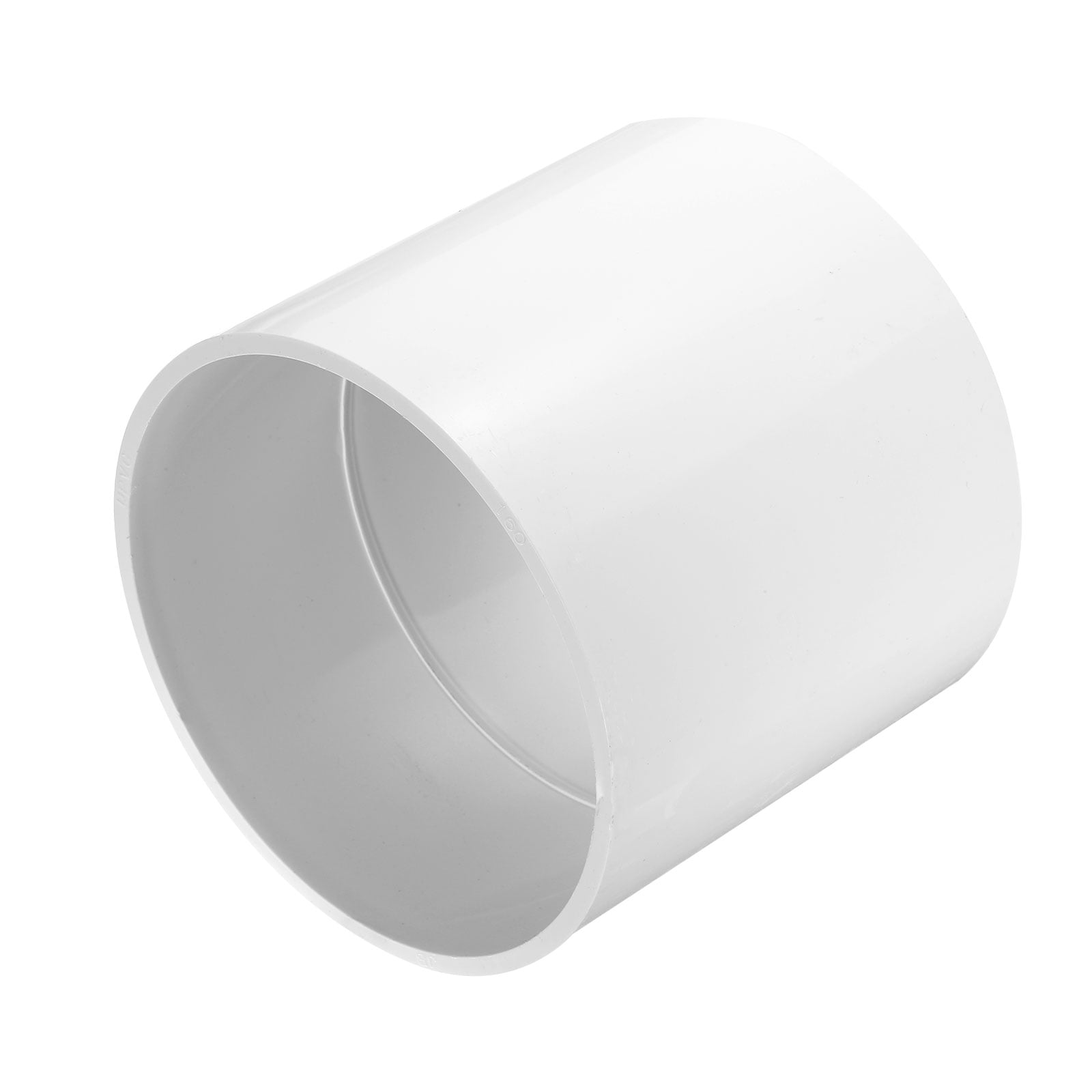 Uxcell 1 Pcs Pipe Fitting 6" Coupling Adapter Socket x Socket White ...