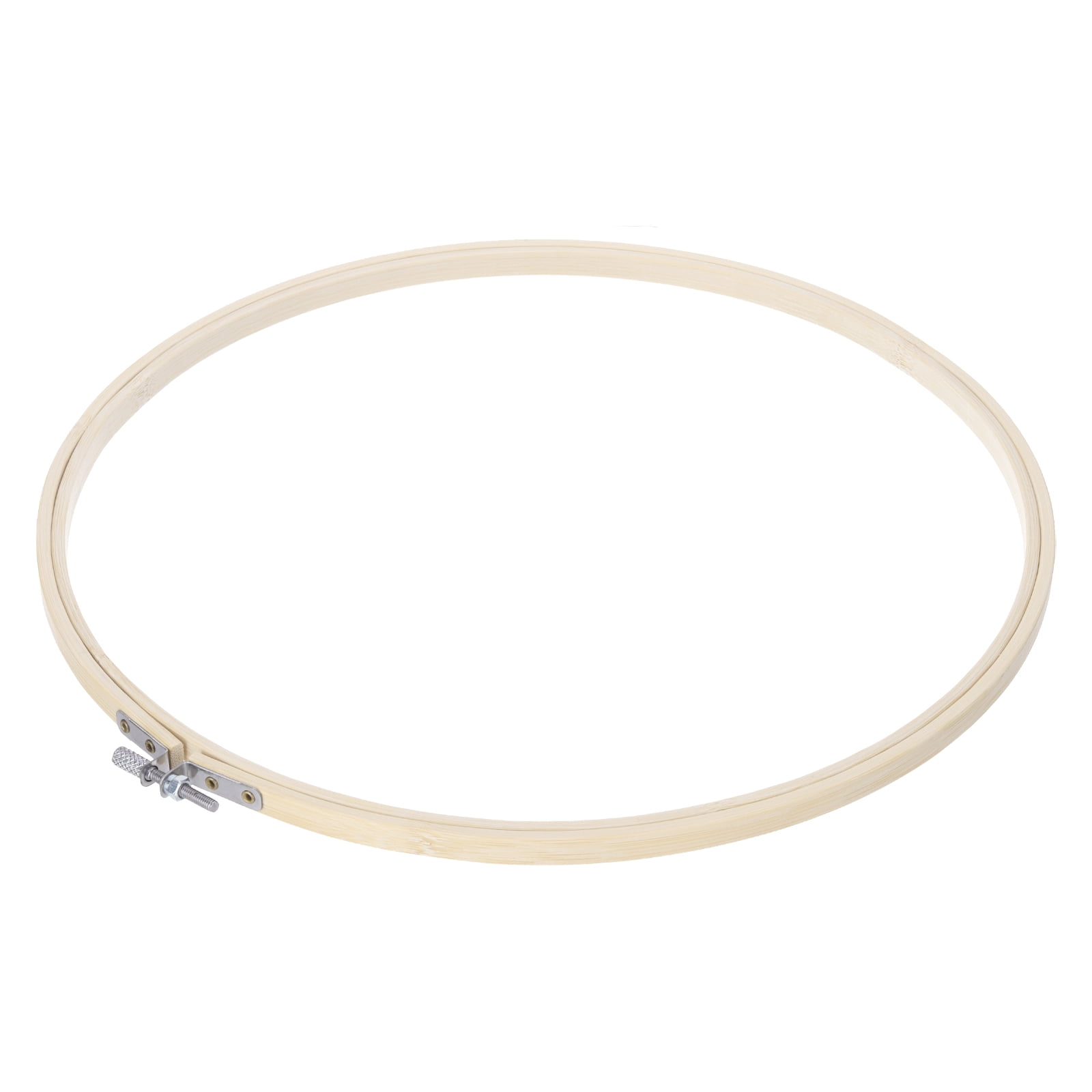 Uxcell 1 Pieces Uxcell 12 Inch Embroidery Hoops Adjustable Round Bamboo ...