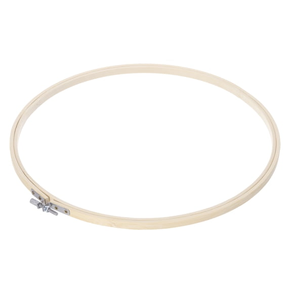 Uxcell 1 Pcs 12" Embroidery Hoops Adjustable Round Bamboo Circle Cross ...