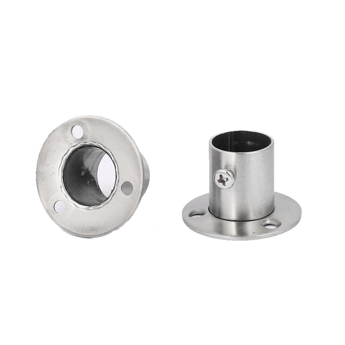 Uxcell 1" Pipe Dia Metal Wardrobe Rail Brackets Support, 2 Pack ...