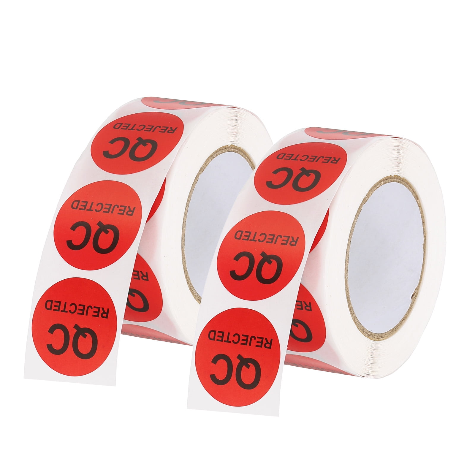 Uxcell 1" QC Rejected Labels, Inventory Quality Control Stickers 2 Roll ...