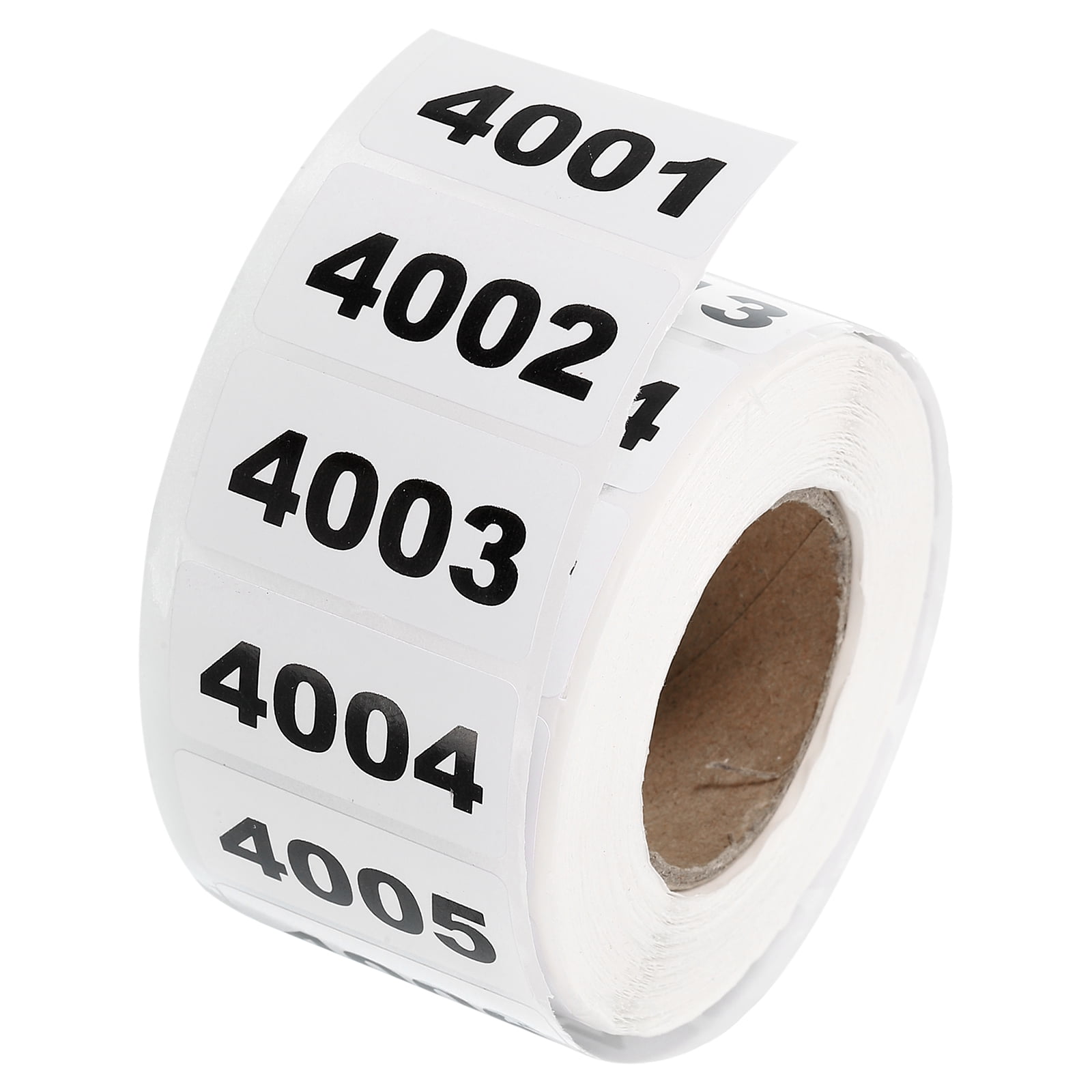 Uxcell 1 Roll Inventory Number Sticker, 4001-5000 Consecutive Numbered ...