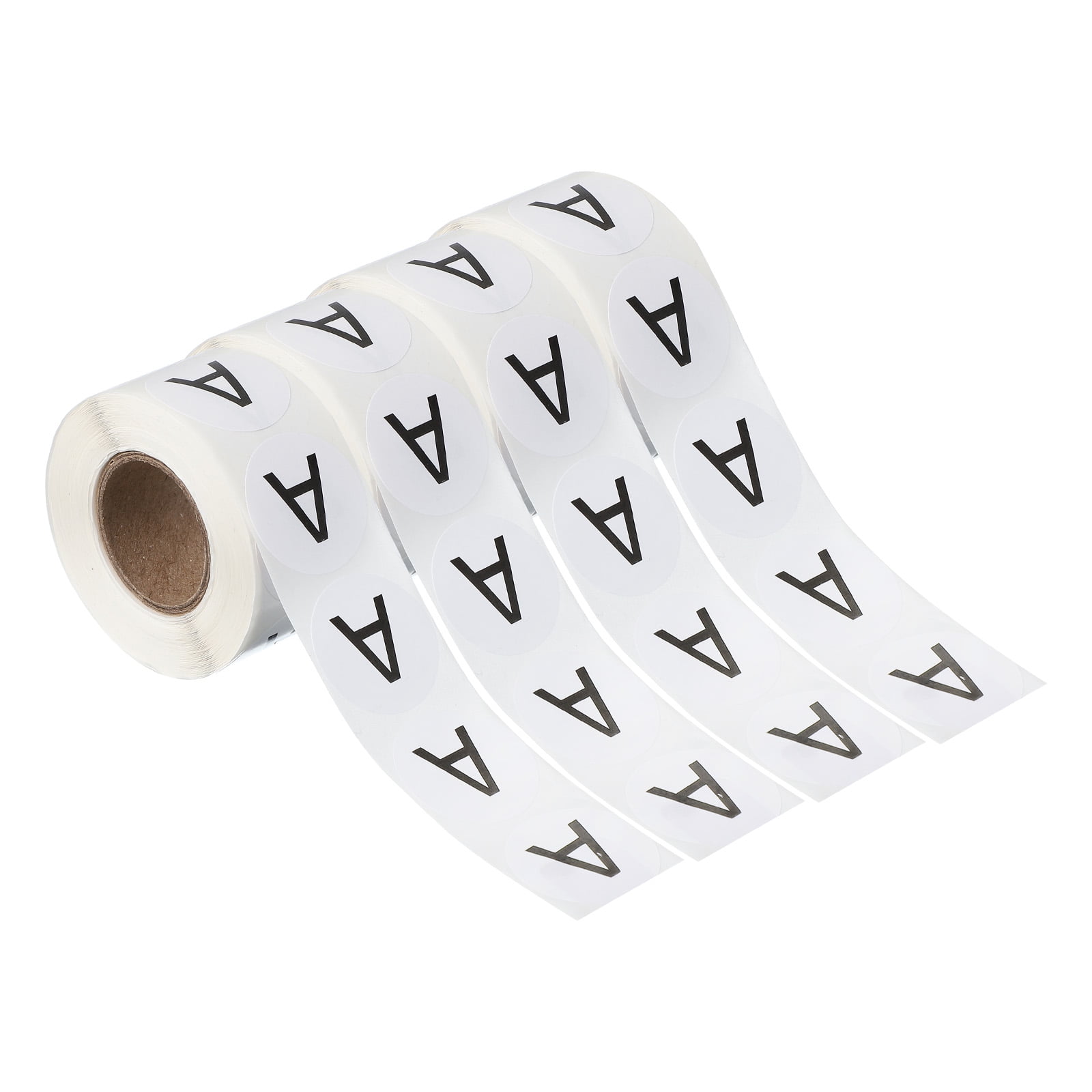 Uxcell 1" Round Letter A Stickers, Self-Adhesive Alphabet Stickers for ...