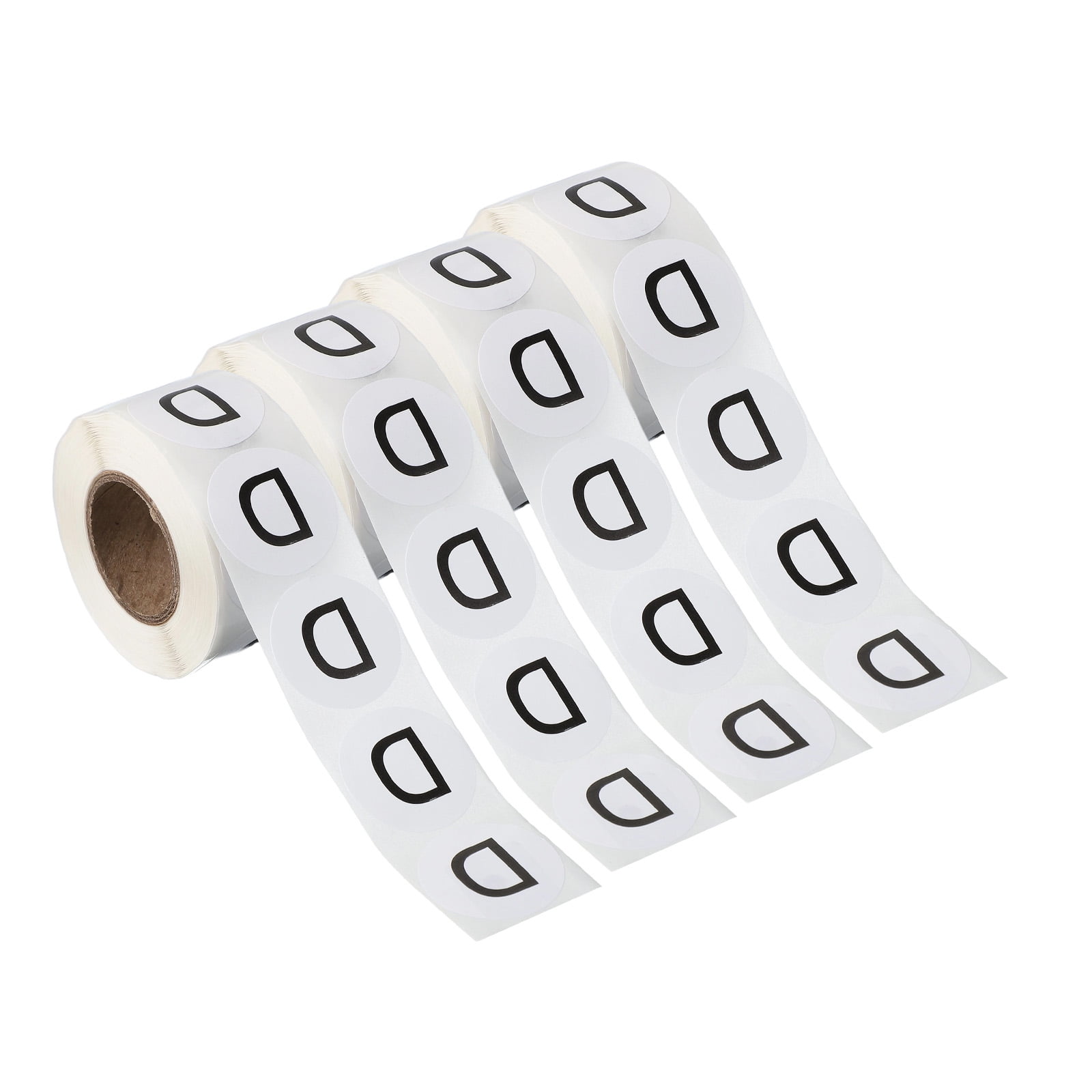 Uxcell 1" Round Letter D Stickers, Self-Adhesive Alphabet Stickers for ...