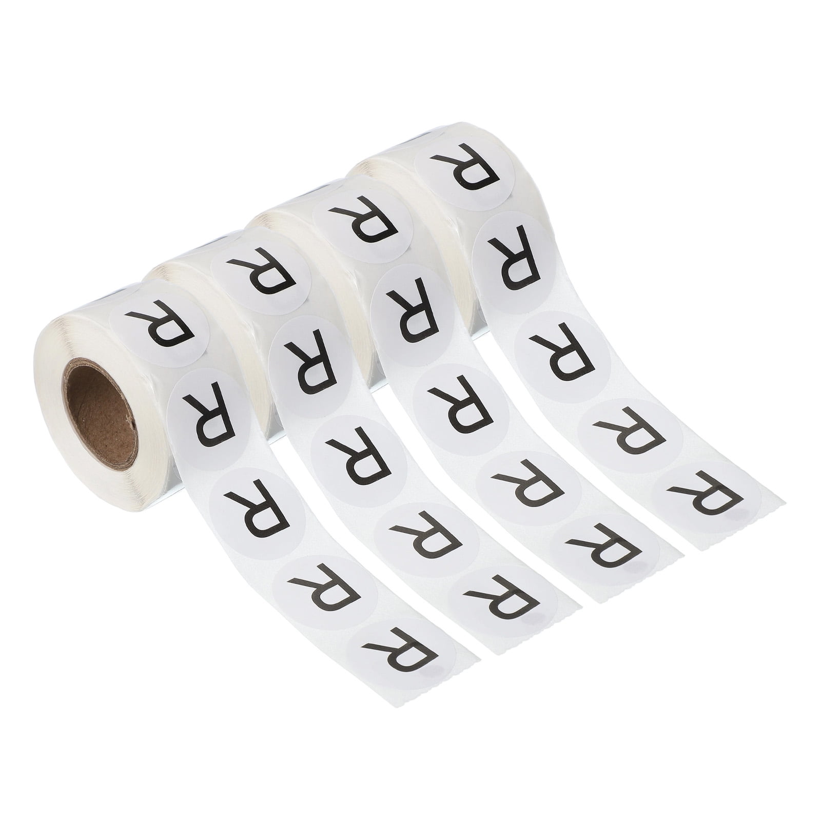 Uxcell 1" Round Letter R Stickers, Self-Adhesive Alphabet Stickers for ...