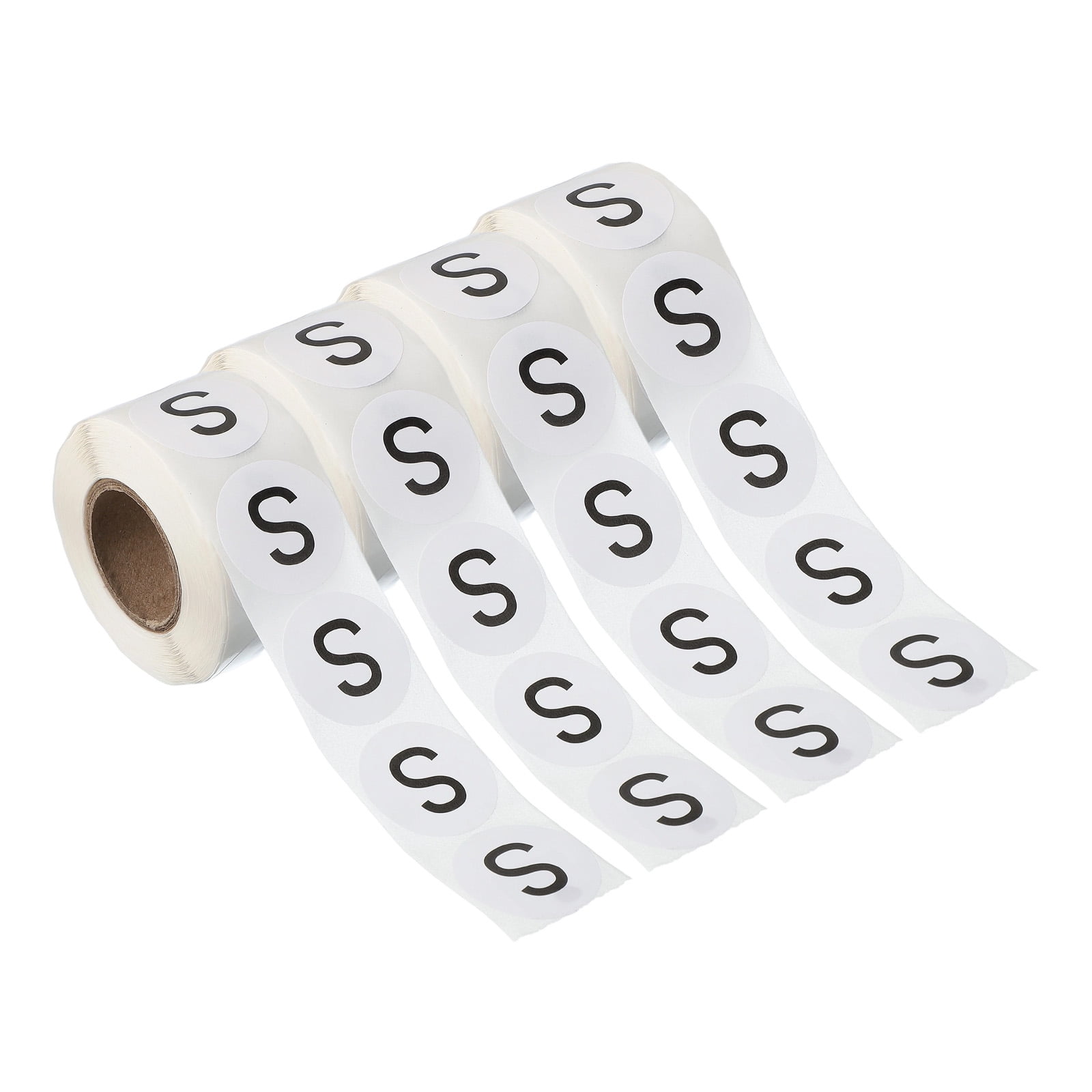 Uxcell 1" Round Letter S Stickers, Self-Adhesive Alphabet Stickers for ...