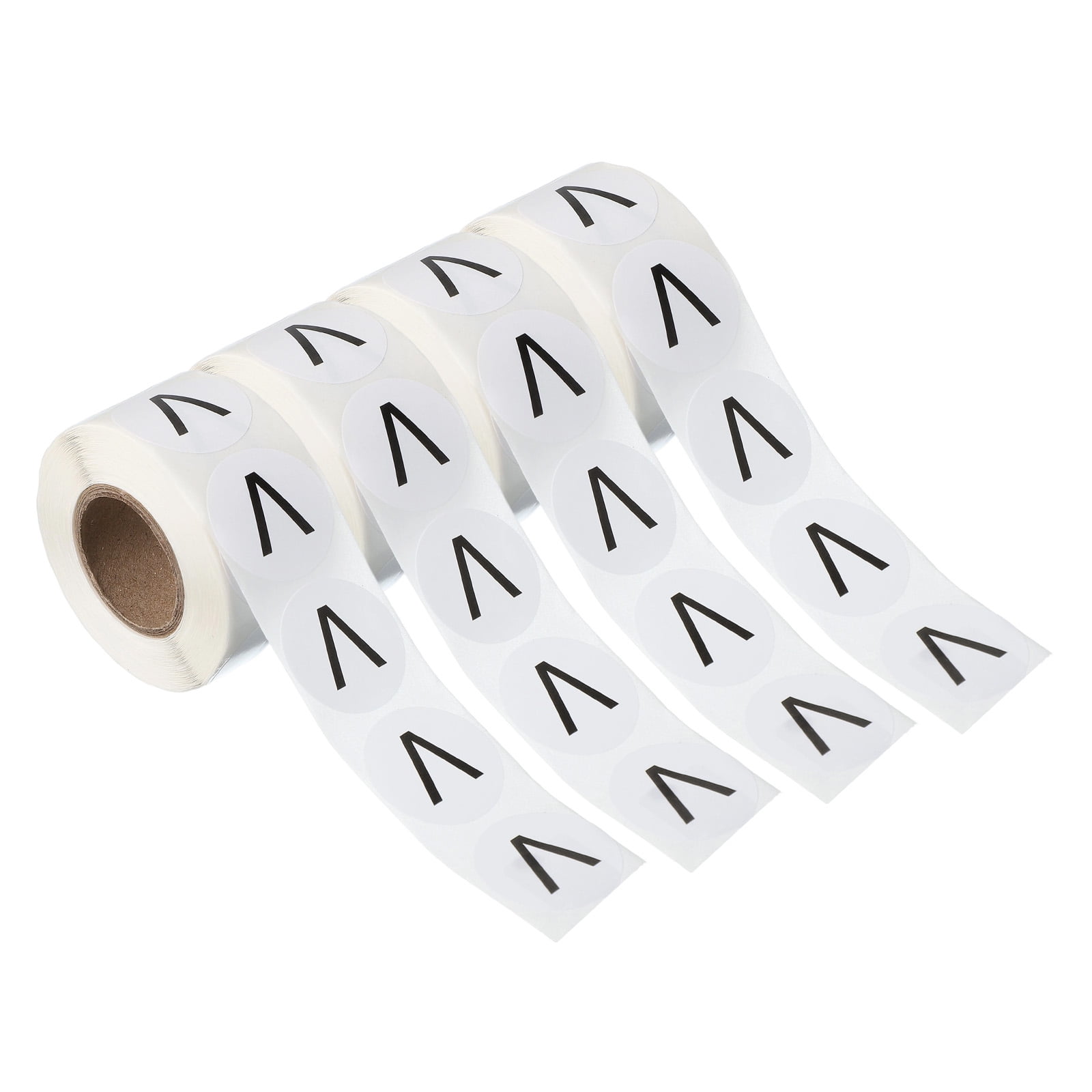 Uxcell 1" Round Letter V Stickers, Self-Adhesive Alphabet Stickers for ...