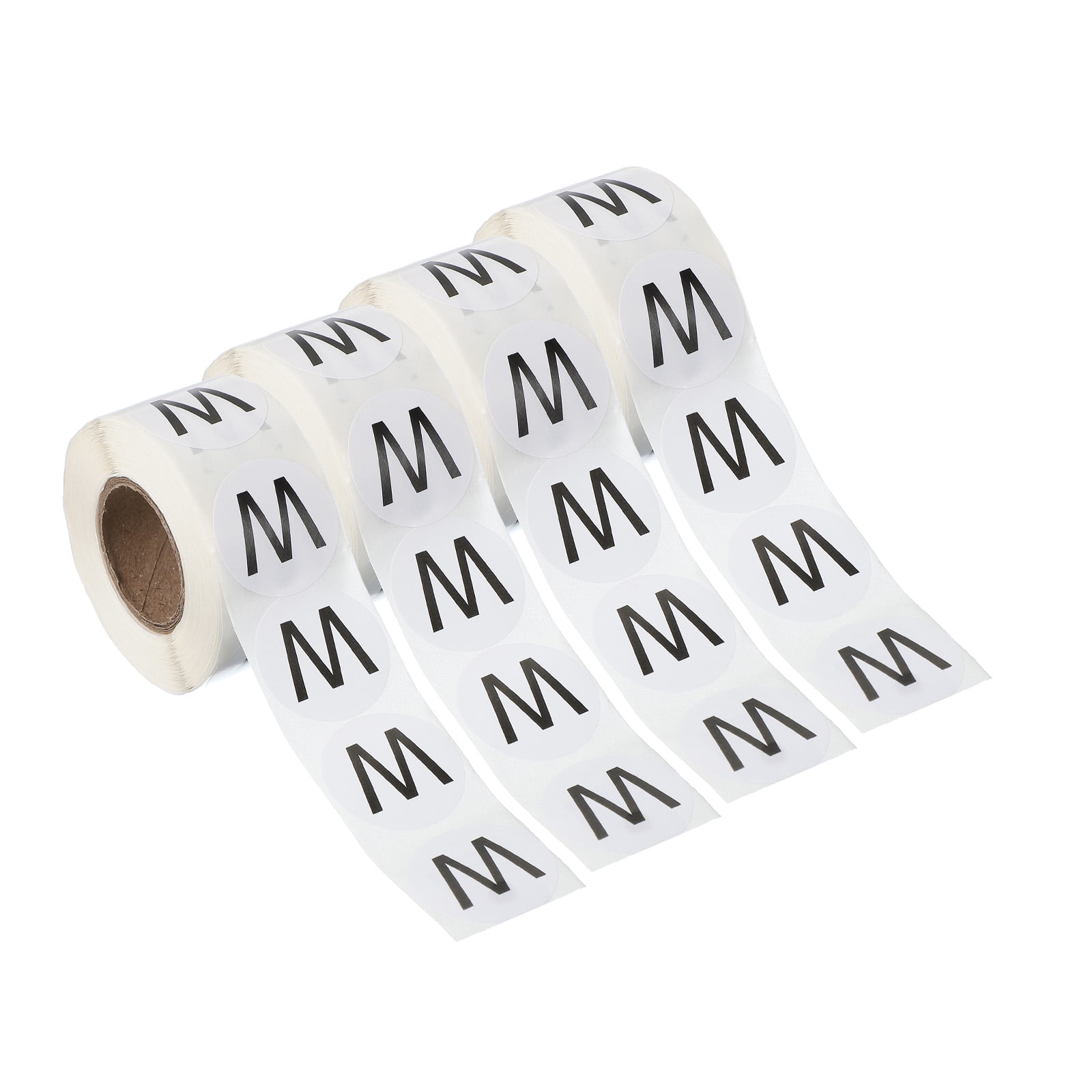 Uxcell 1" Round Letter W Stickers, Self-Adhesive Alphabet Stickers for ...